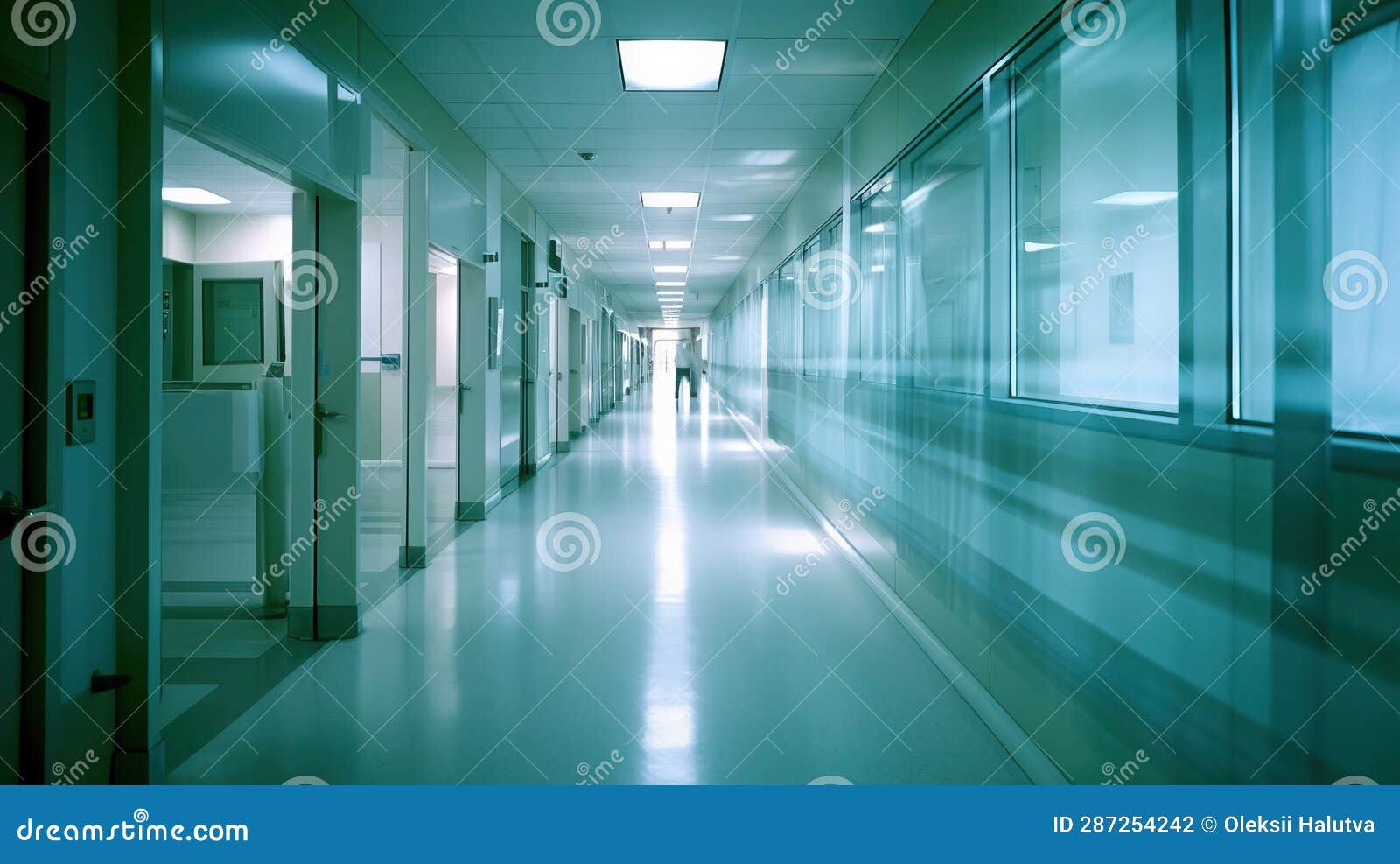 Blured Motion in ER of Hospital, Unfocused Background Stock Photo ...