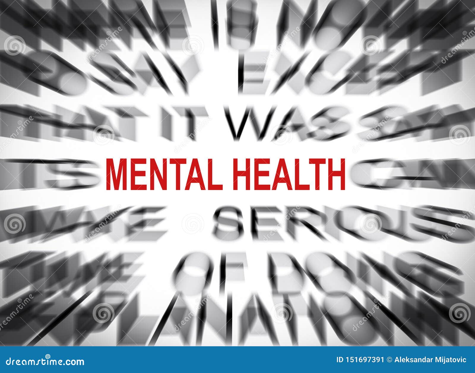 Blured Text with Focus on MENTAL HEALTH Stock Image - Image of printed ...