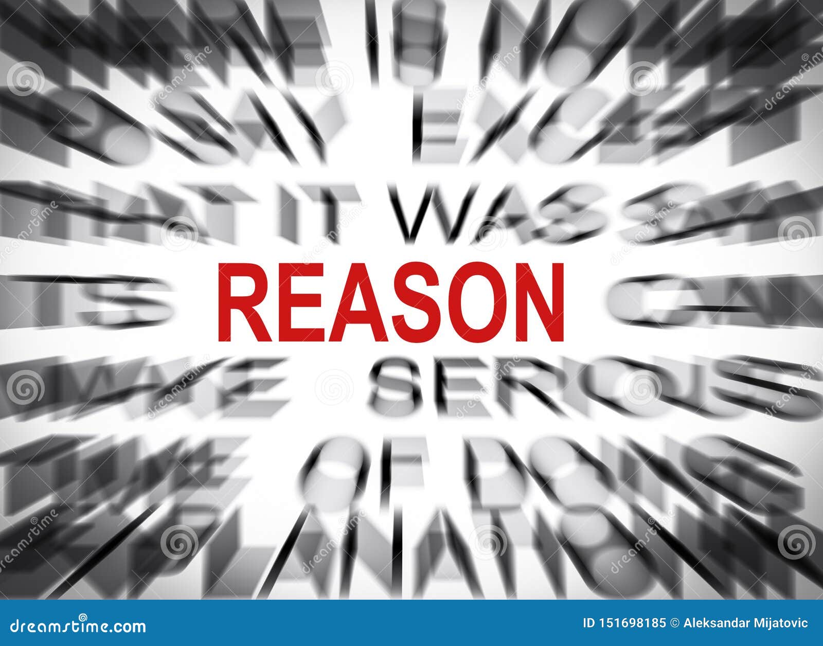 Blured Text with Focus on REASON Stock Image - Image of macro, focus ...
