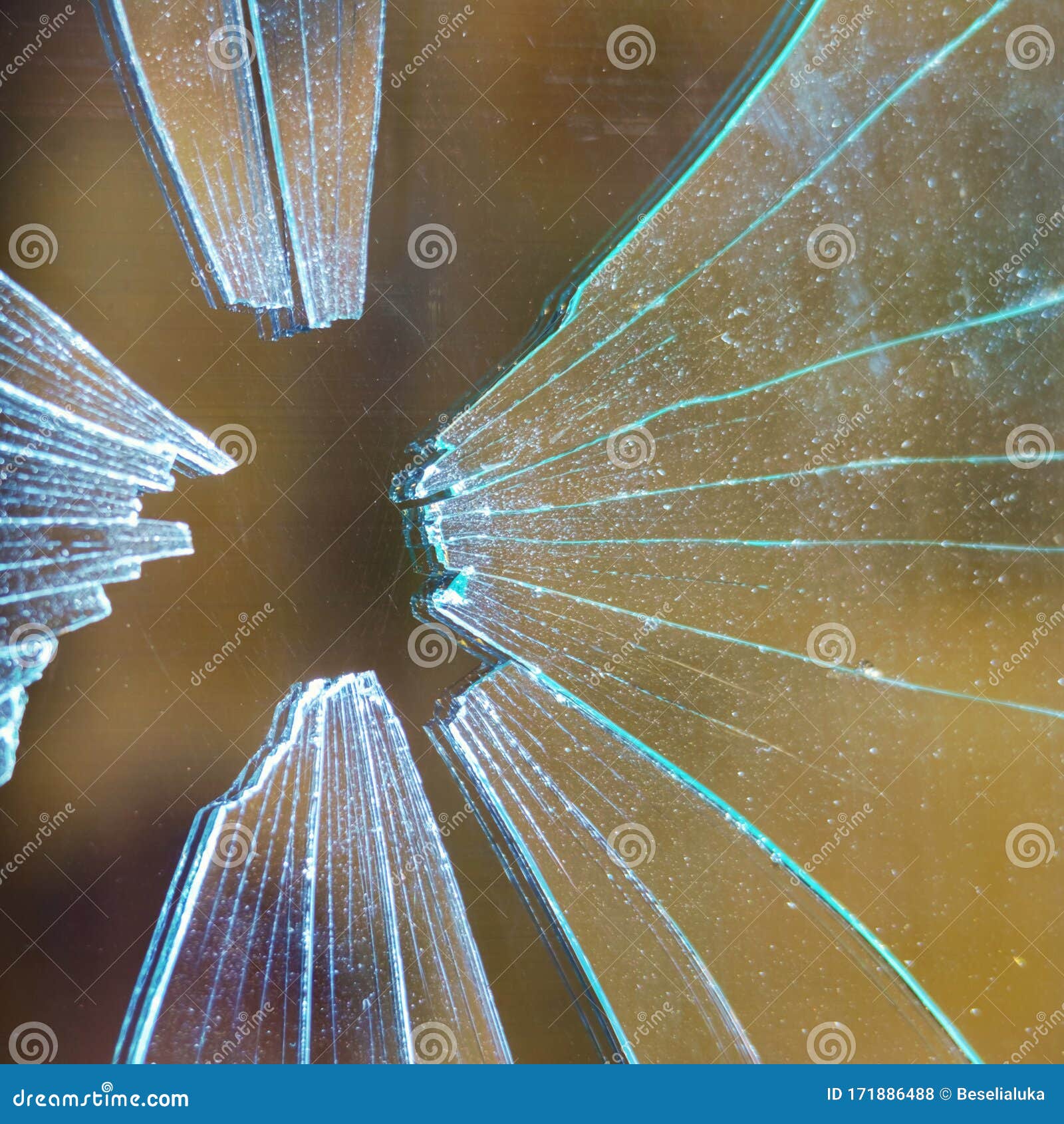 Abstract Background Behind the Dirty Broken Glass Stock Photo - Image ...