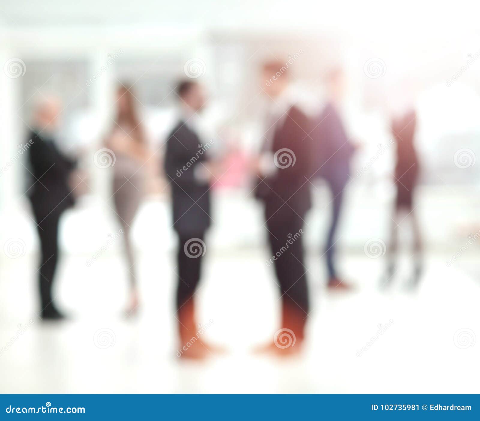 Blurred Abstract Background of Business Discussion People Group. Stock ...
