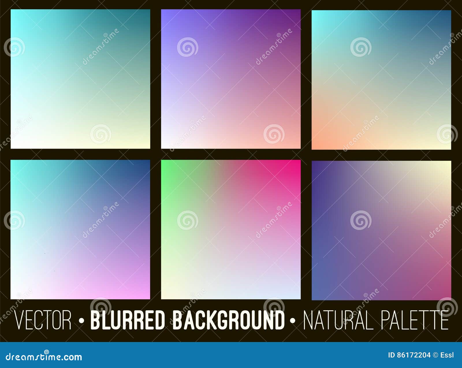 Blurred Abstract Backgrounds Collection. Smooth Template Design Stock ...