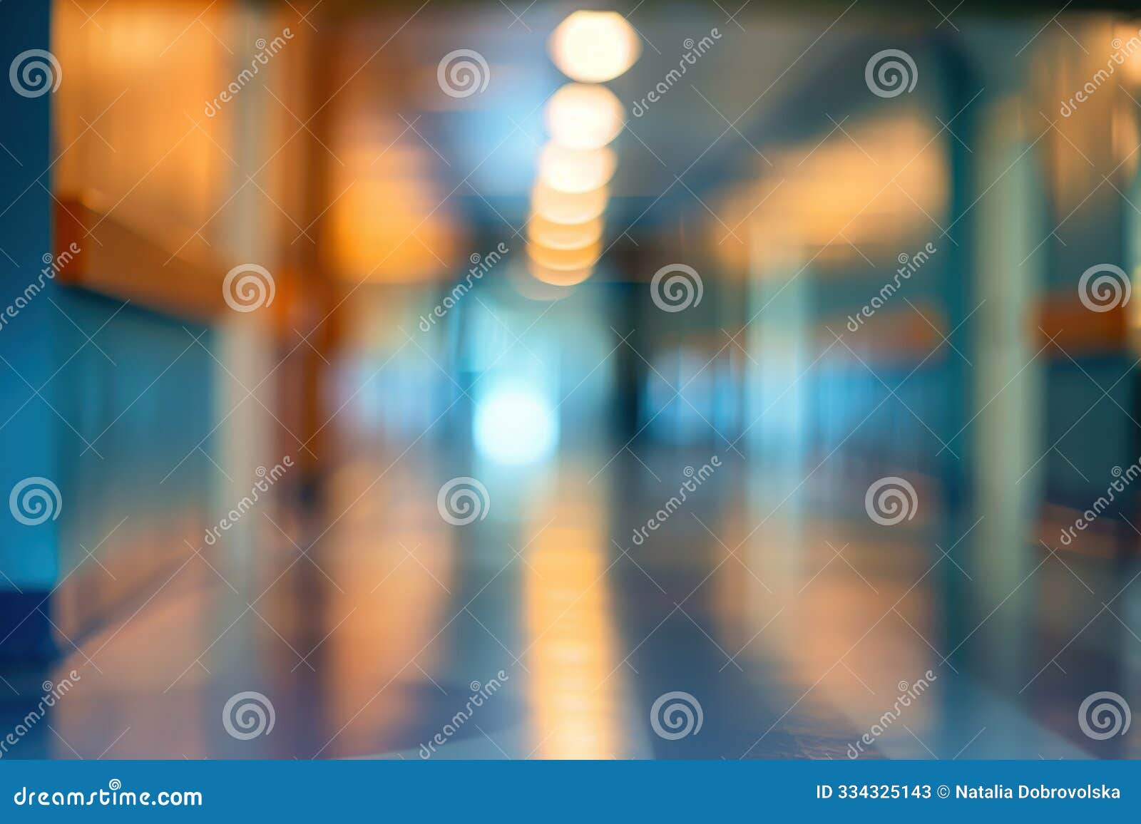 Blurred Abstract School Background, Soft Focus on Classroom Interior ...
