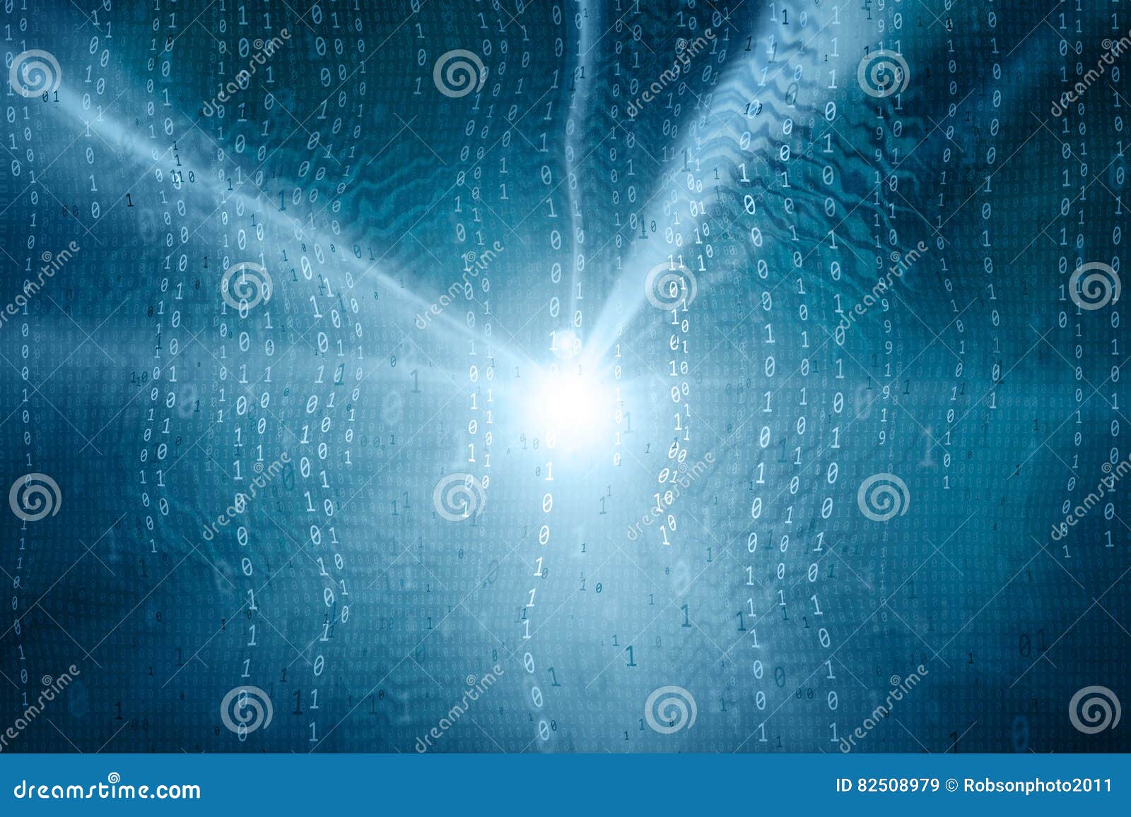 Blurred Artistic Binary Numbers Background Stock Illustration ...
