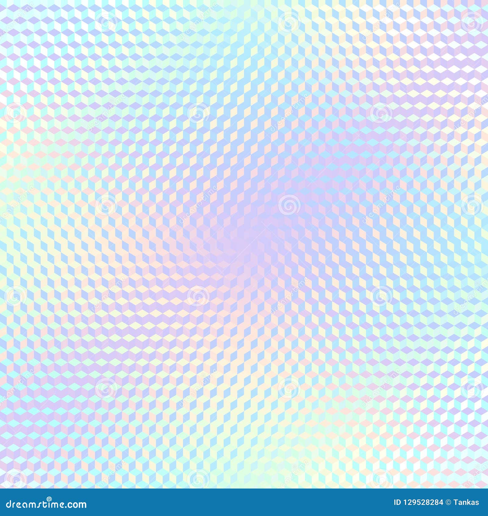 Geometric Polygonal Pattern of a Cubes in Low Poly Style. Stock Vector ...