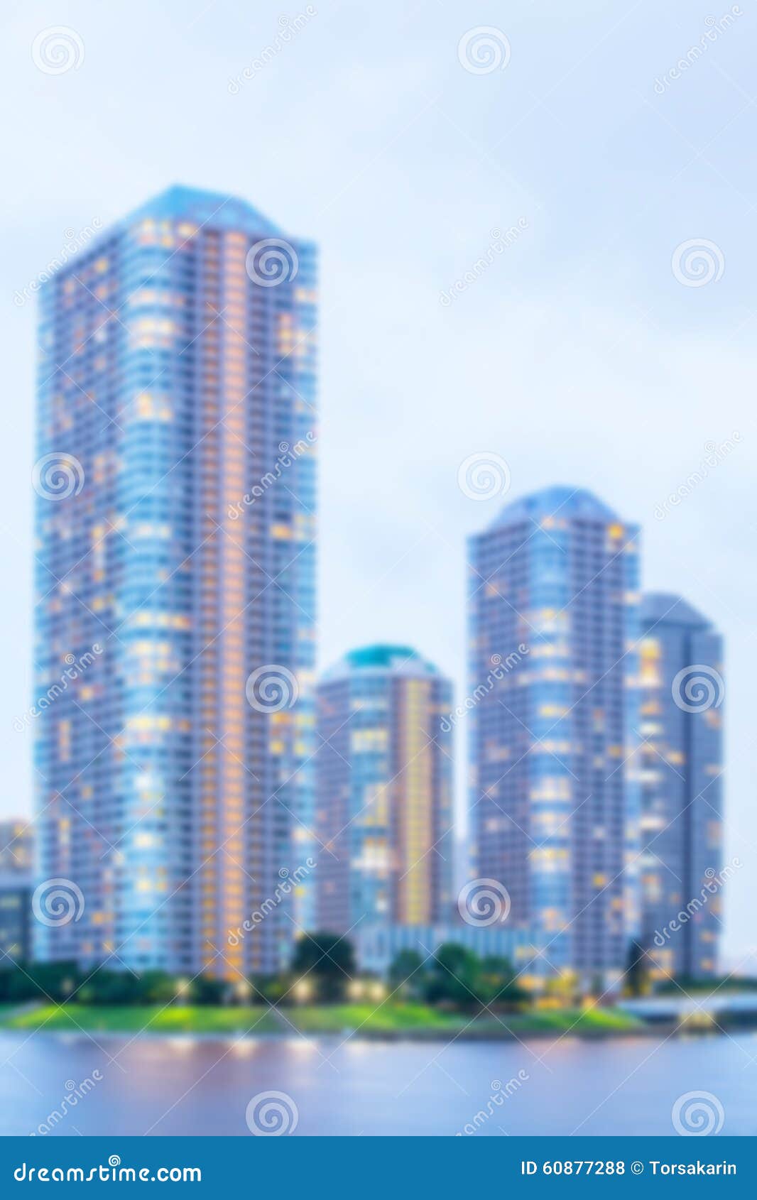 Blurred Background of the High Rise Building Stock Photo - Image of ...