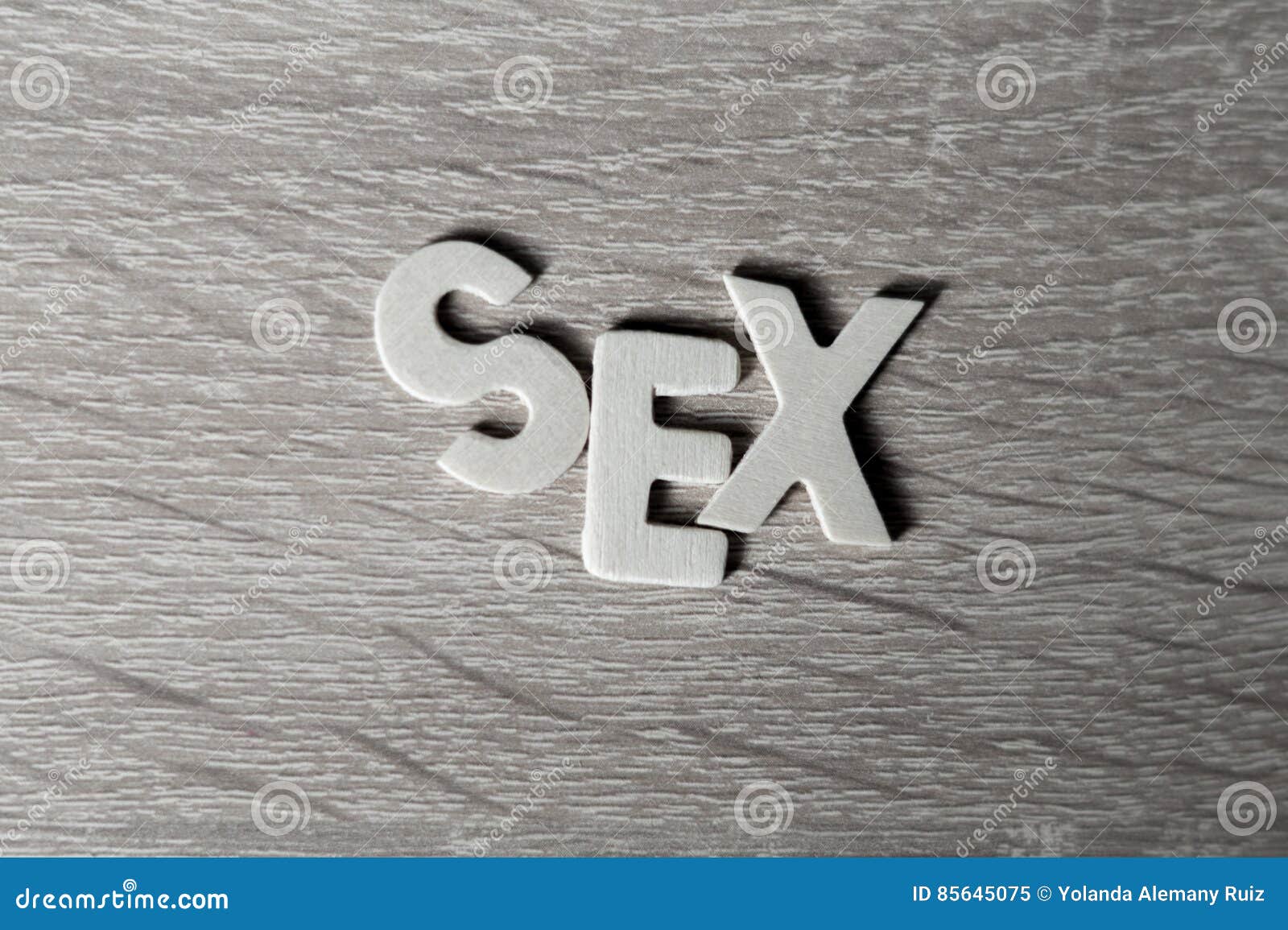 Blurred Background Letters On Wooden Table `sex` Stock Image Image