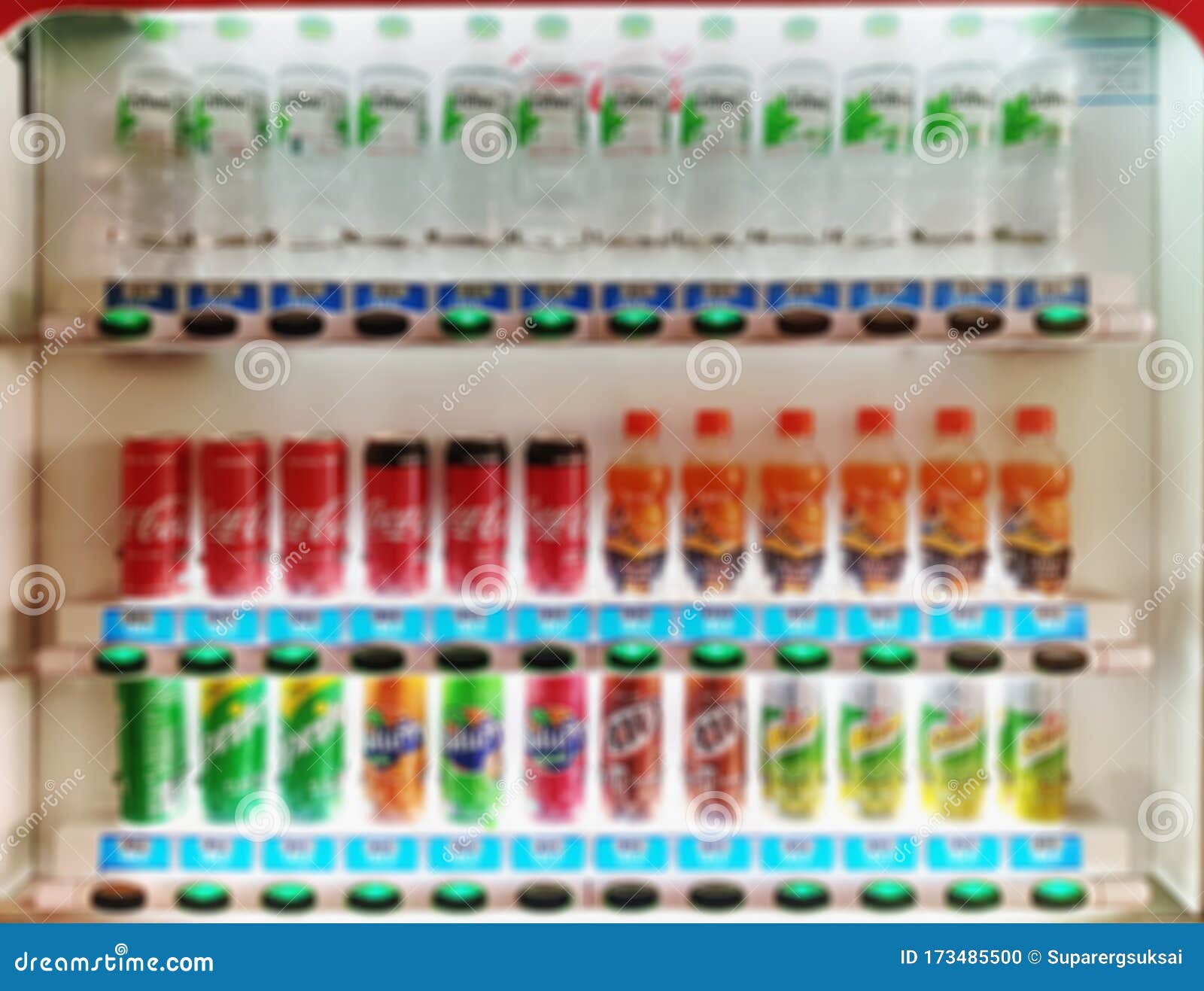 Blurred Background of Soft Drinks Vending Machine Stock Photo - Image ...