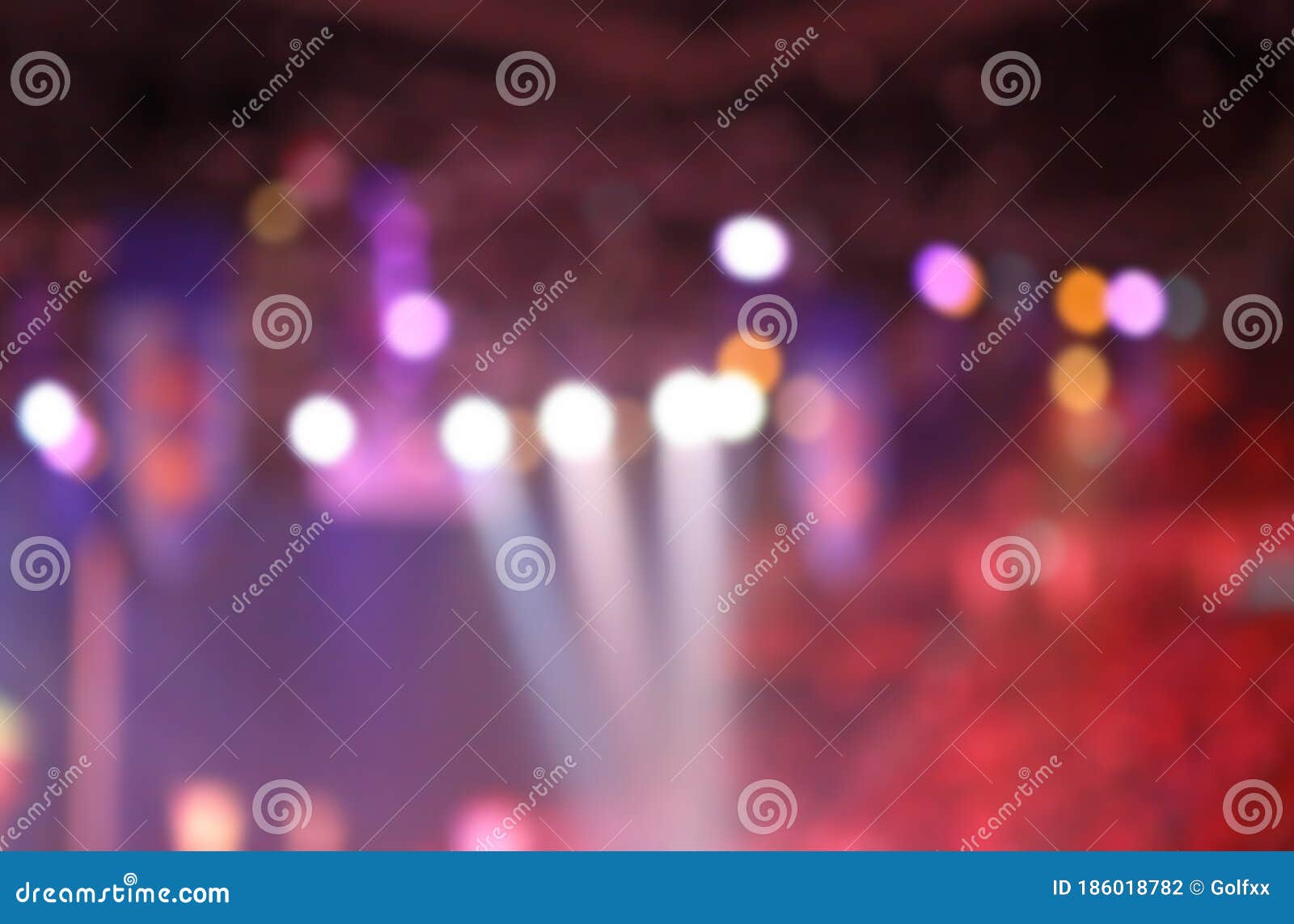 Blurred Background of Stage Lights on a Concert Stock Photo - Image of ...