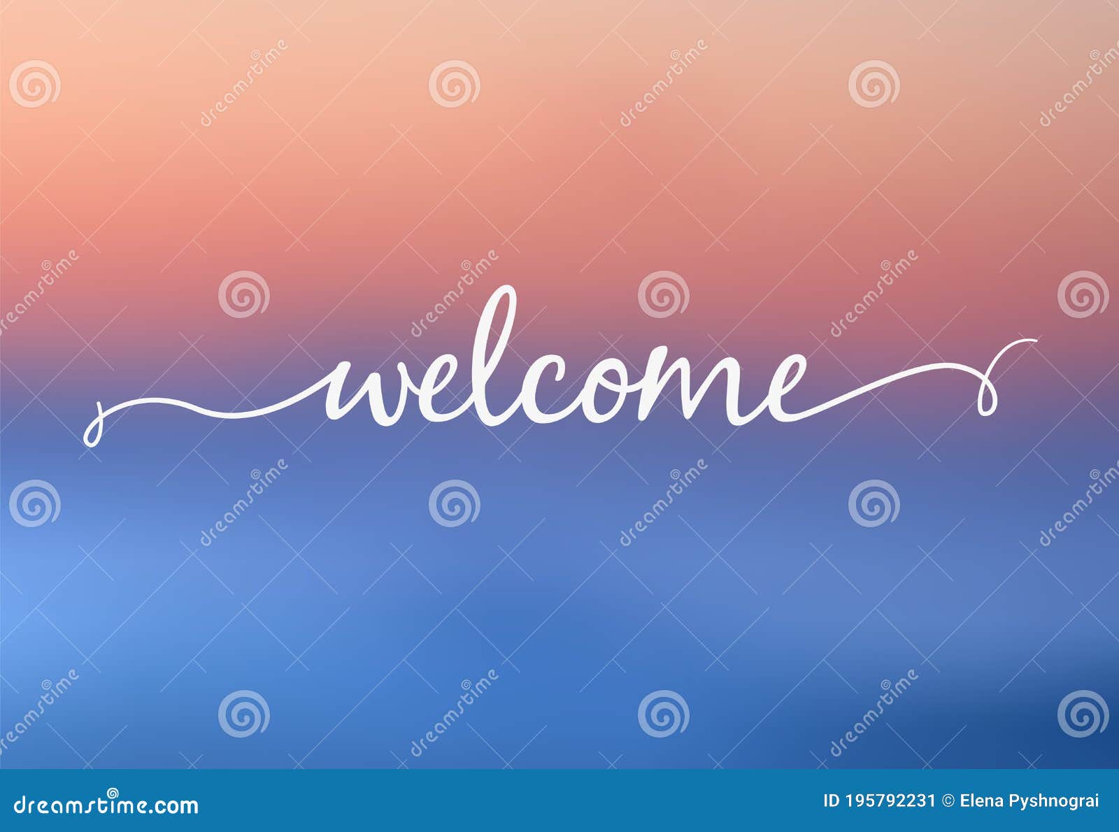 Welcome Letter. Handwritten Modern Calligraphy, Drawn In Chalk Letters ...