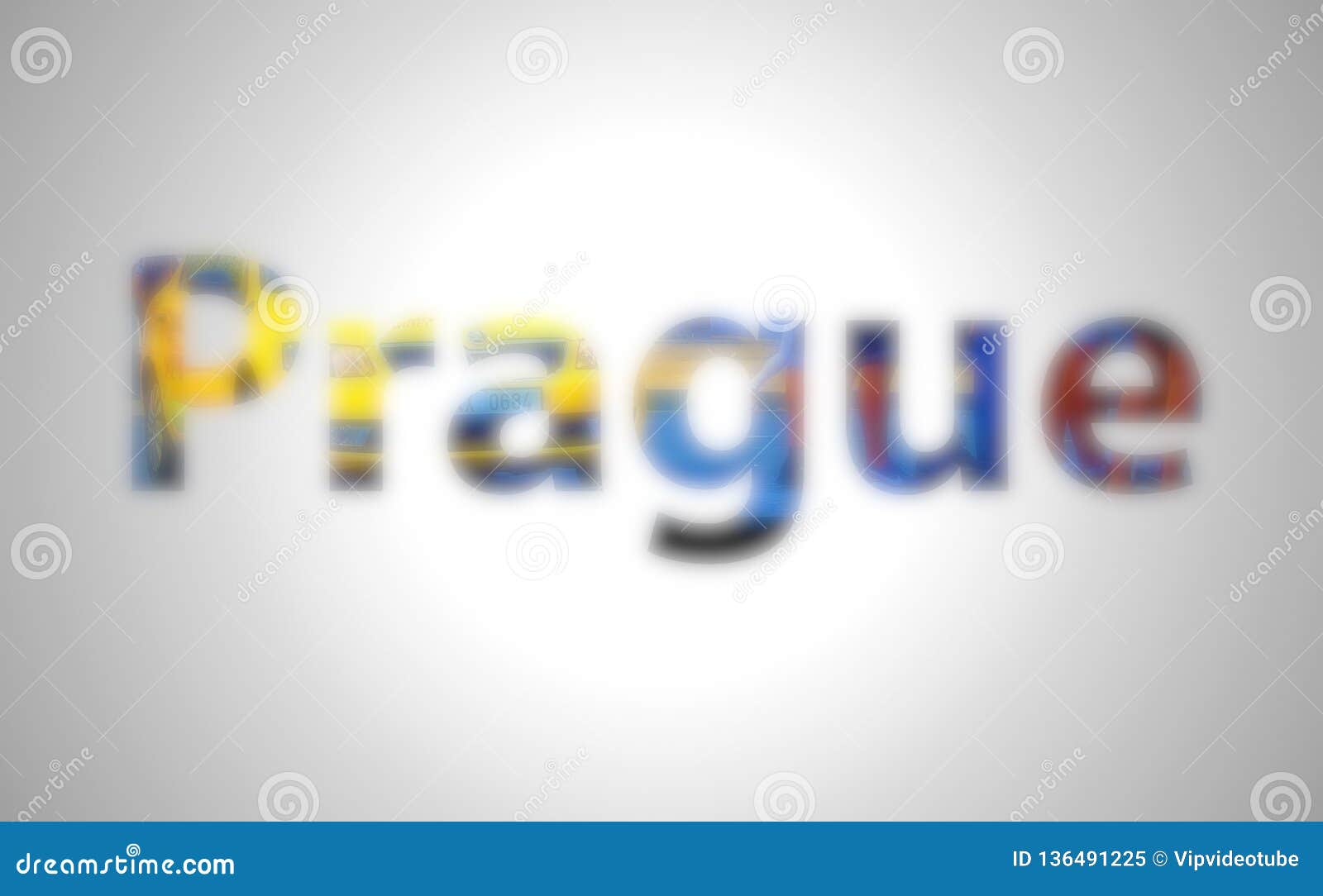 Blurred Background of the Word Prague Stock Image - Image of blurry ...