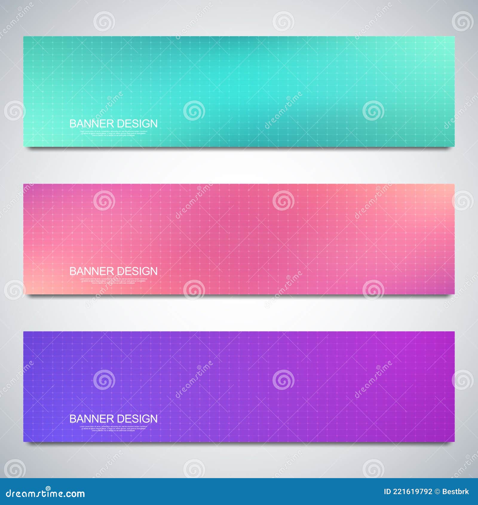 Blurred Backgrounds for the Banner Design Template. Colorful Pattern ...