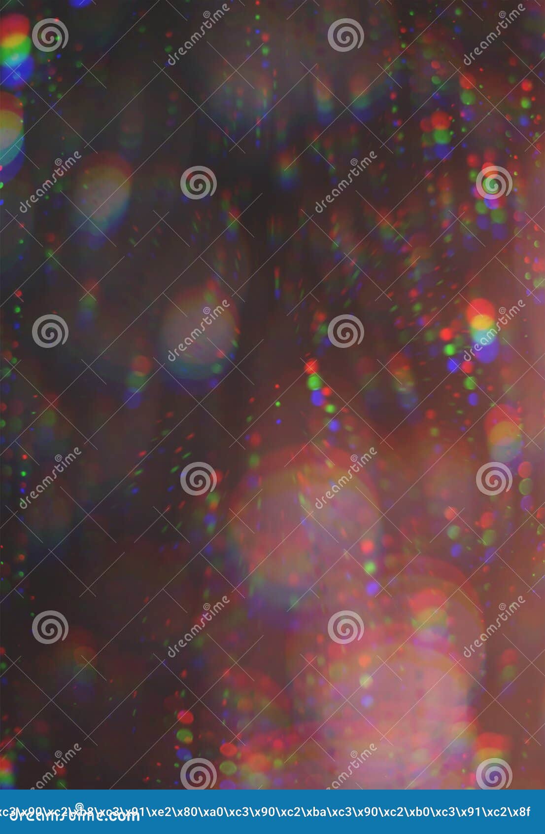Blurred Bokeh Background with Glitch Trippy Rgb Shift Trendy Effect ...
