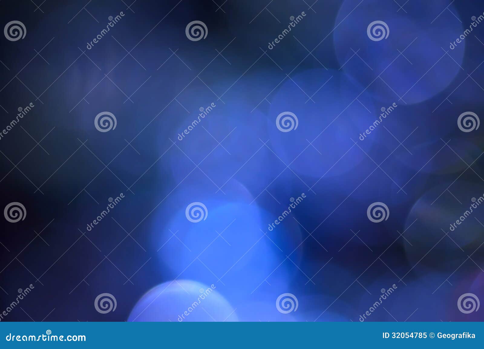 Blurred, Bokeh Blue Lights Background. Abstract Sparkles Stock Image ...