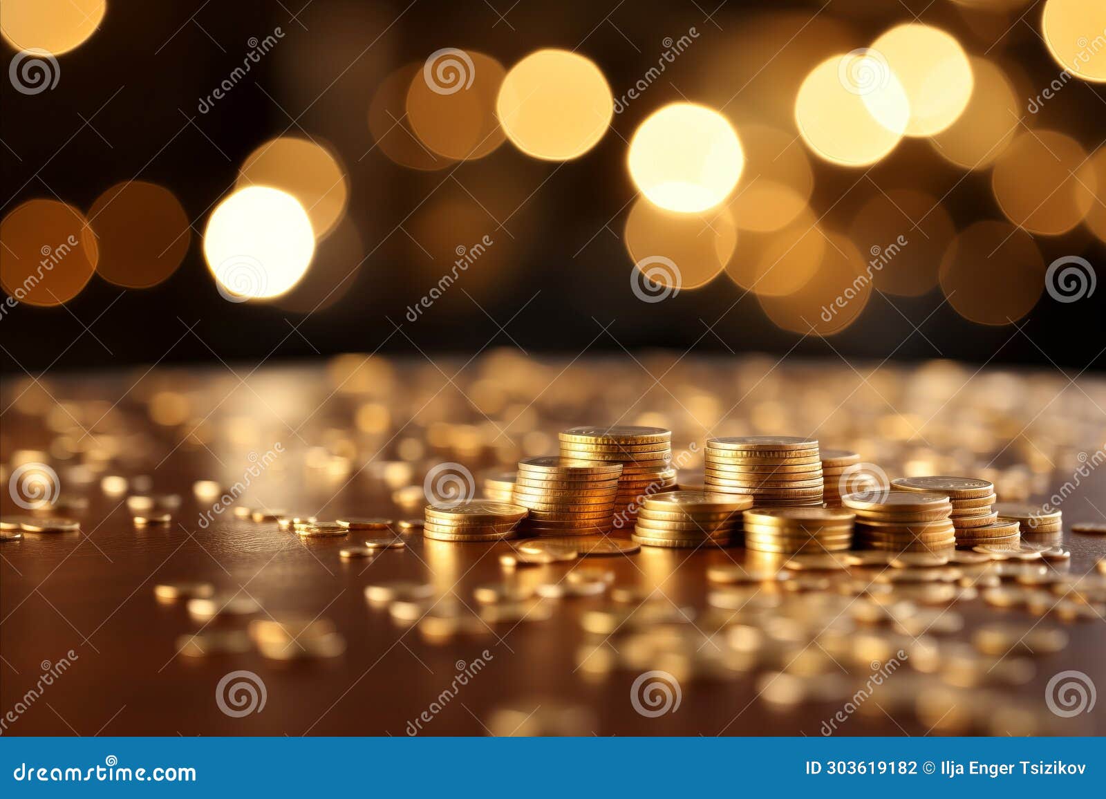 Blurred Bokeh with Elegant Financial Patterns and Banking Motifs for ...