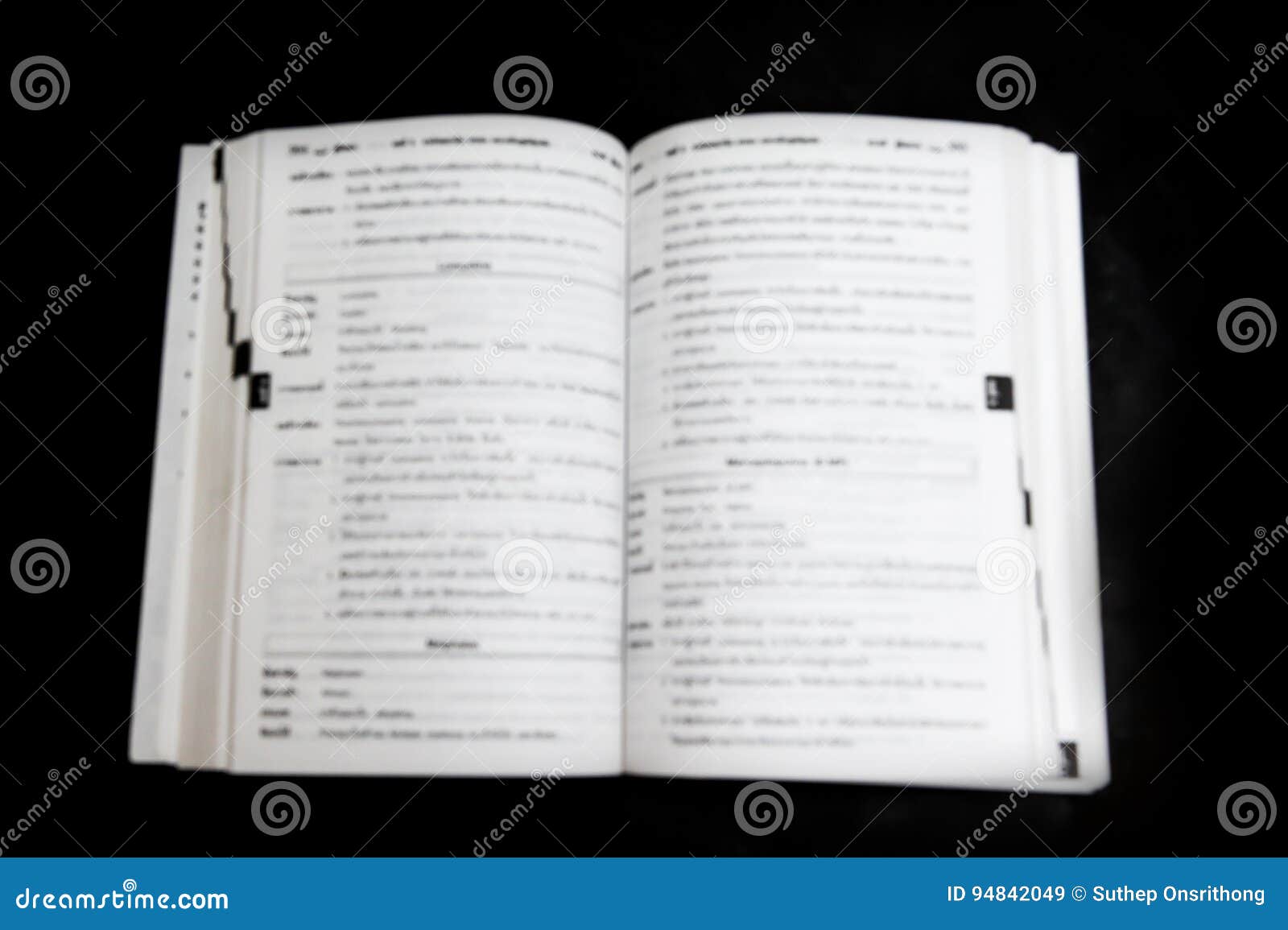 Blurred, Book pages stock image. Image of ornamentation - 94842049
