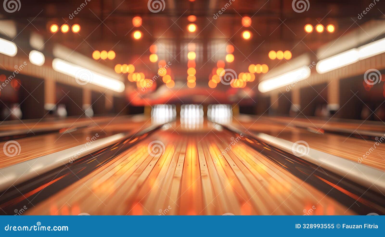 Blurred Bowling Alley Background. this is AI Generative Image. Stock ...