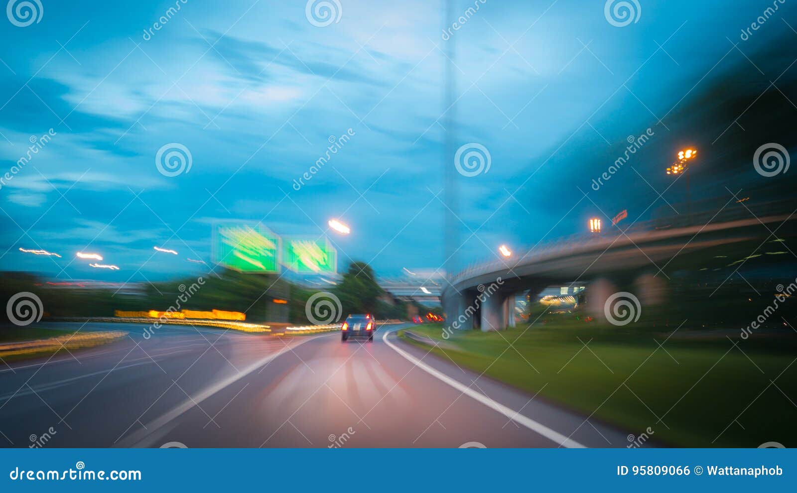 Blurred of the Car on the Road Stock Photo - Image of traffic ...