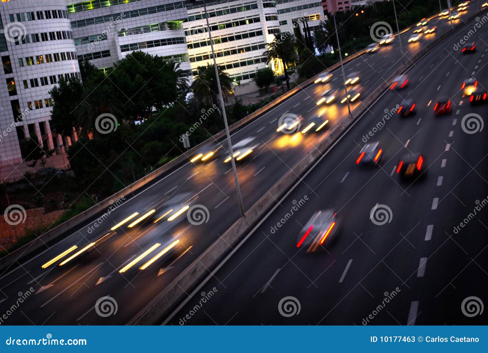 Blurred Cars stock image. Image of night, automobile - 10177463
