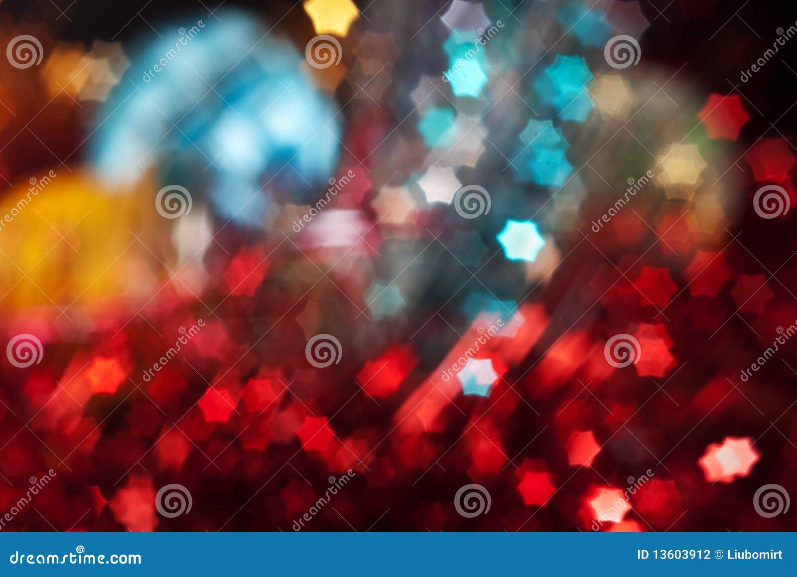 Blurred Christmas lights stock photo. Image of bokeh - 13603912