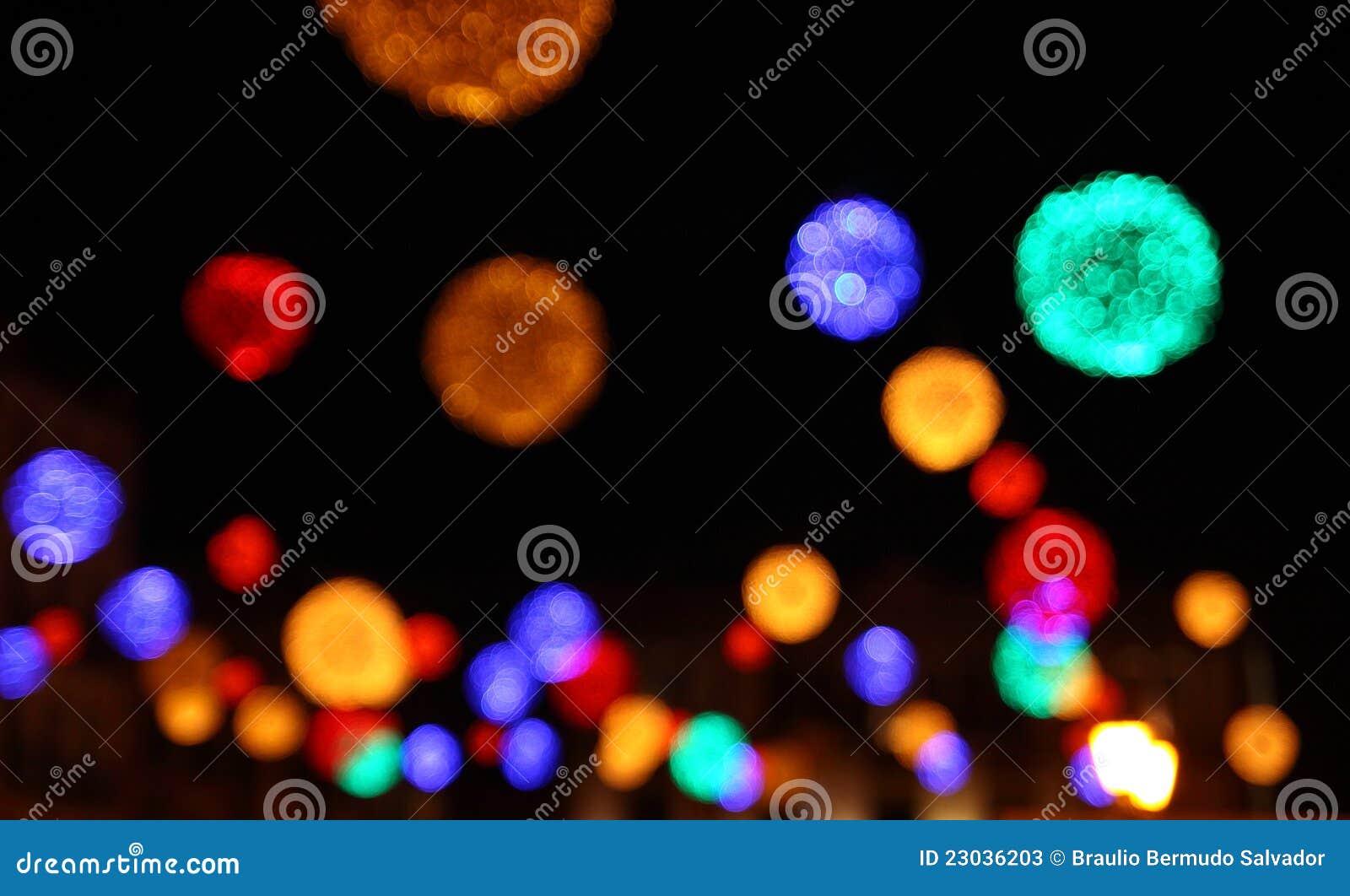 Blurred Christmas lights stock image. Image of blur, green - 23036203