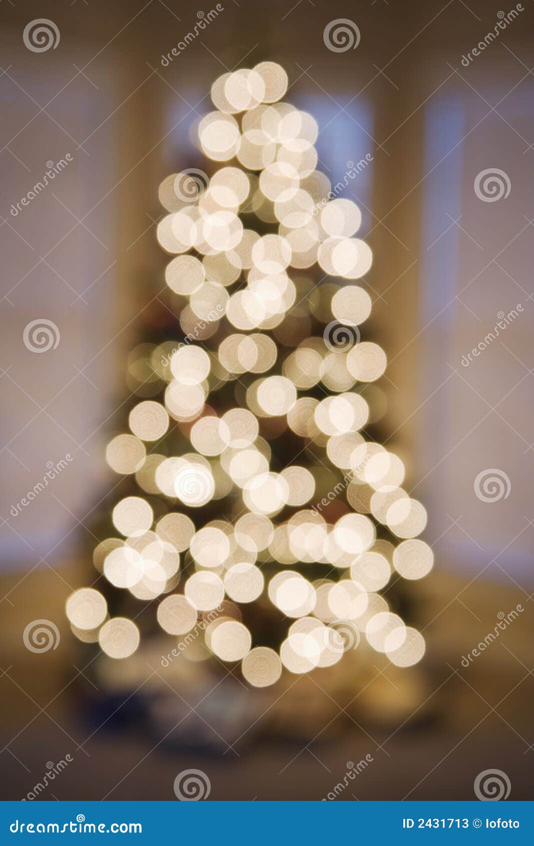 Blurred Christmas lights. stock image. Image of lights - 2431713