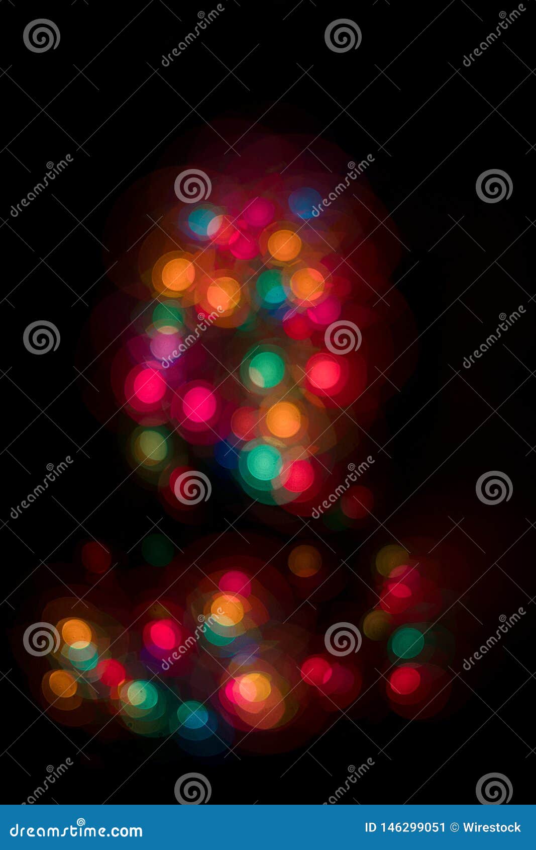 Blurred Christmas lights stock image. Image of festive - 146299051