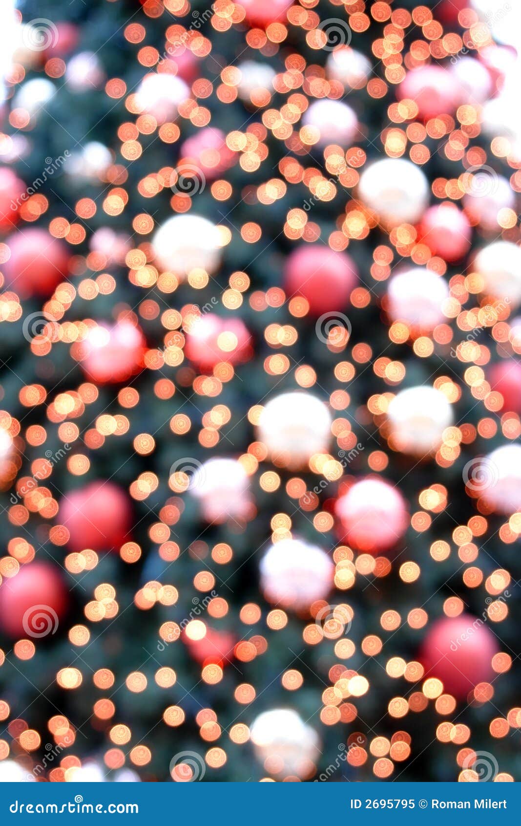 Blurred Christmas Tree Lights Stock Image - Image of ornament, light ...
