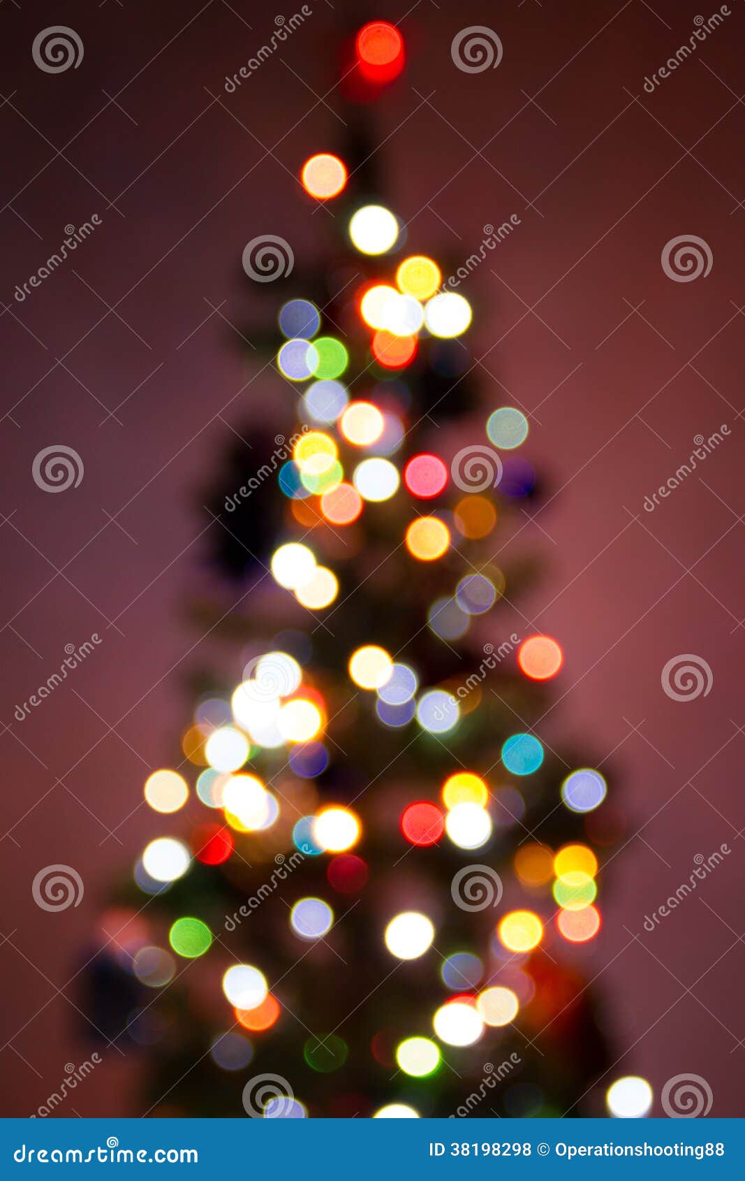 Blurred Christmas Tree Lights Stock Photo - Image of seasonal, winter ...