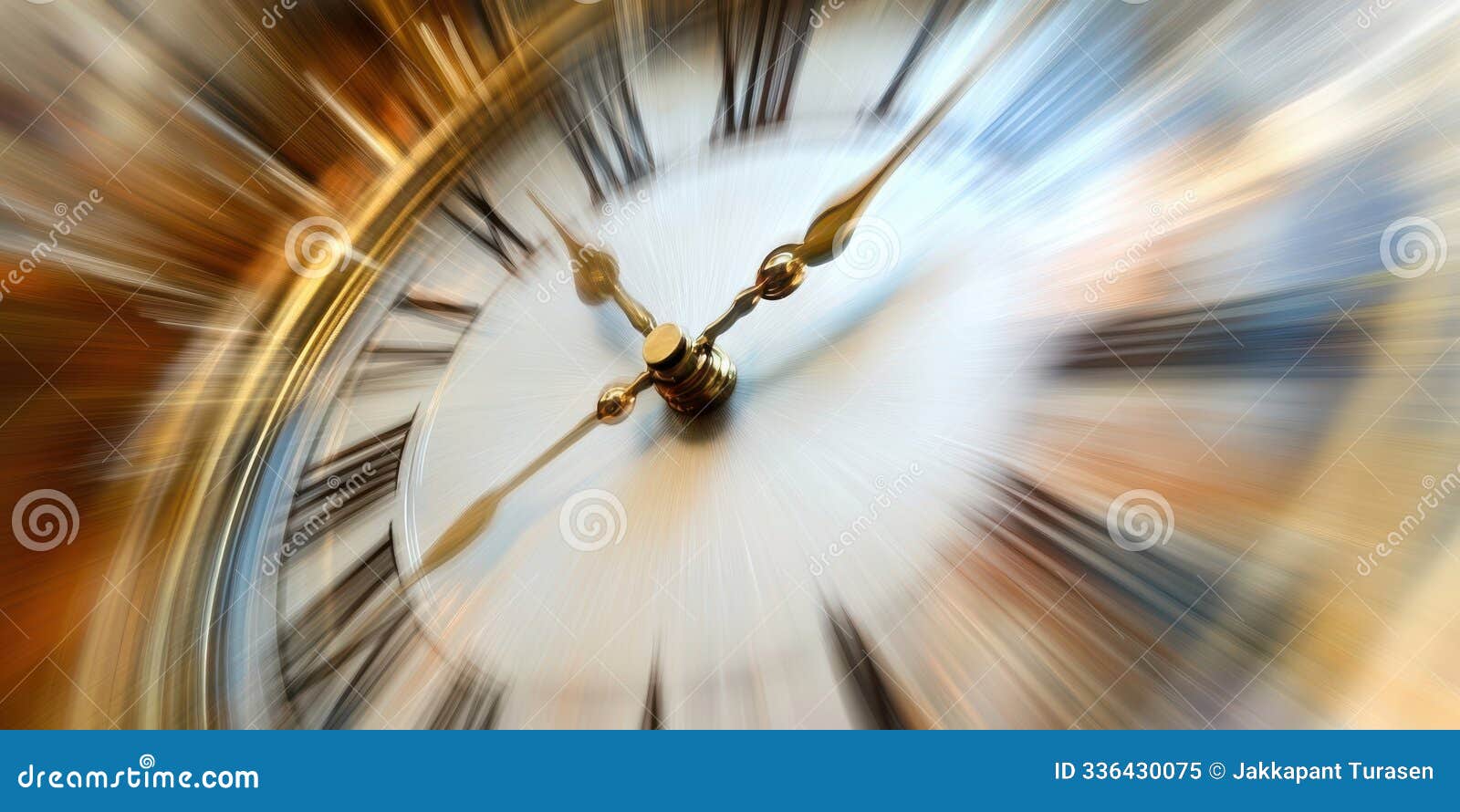 Fleeting Time Concept. Analog Clock Dissolving On Black Background ...