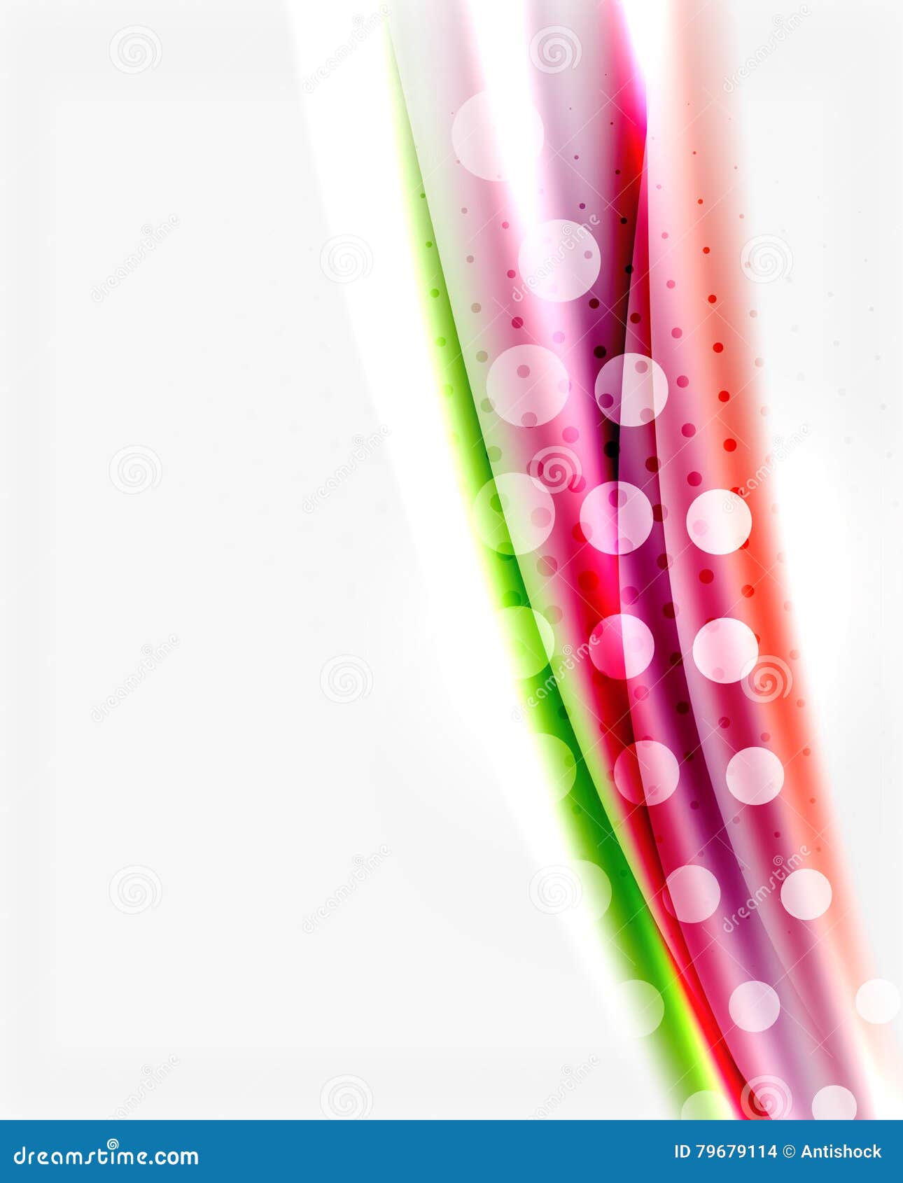 Blurred Color Waves, Lines. Vector Abstract Background Template Stock ...