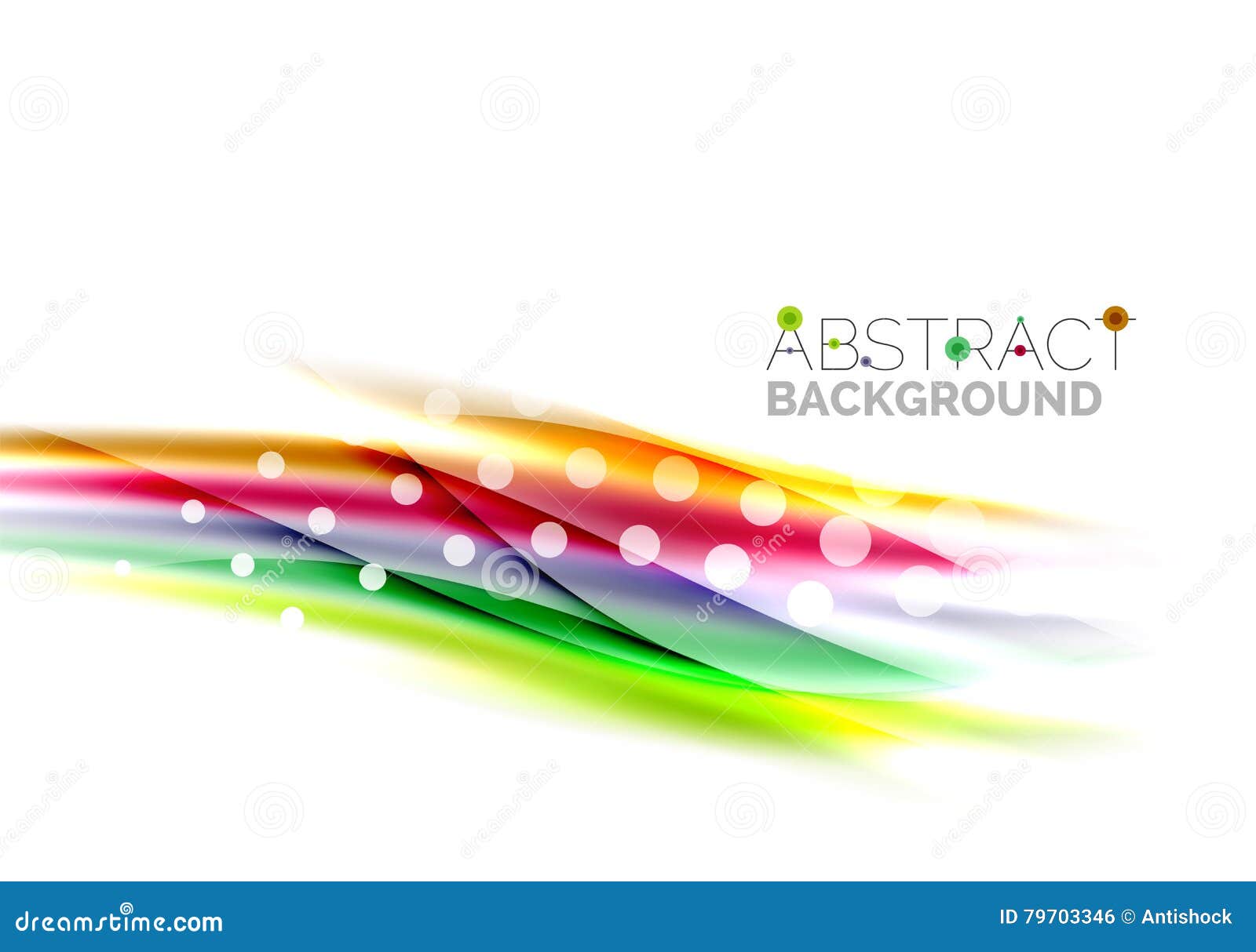 Blurred Color Waves, Lines. Vector Abstract Background Template Stock ...