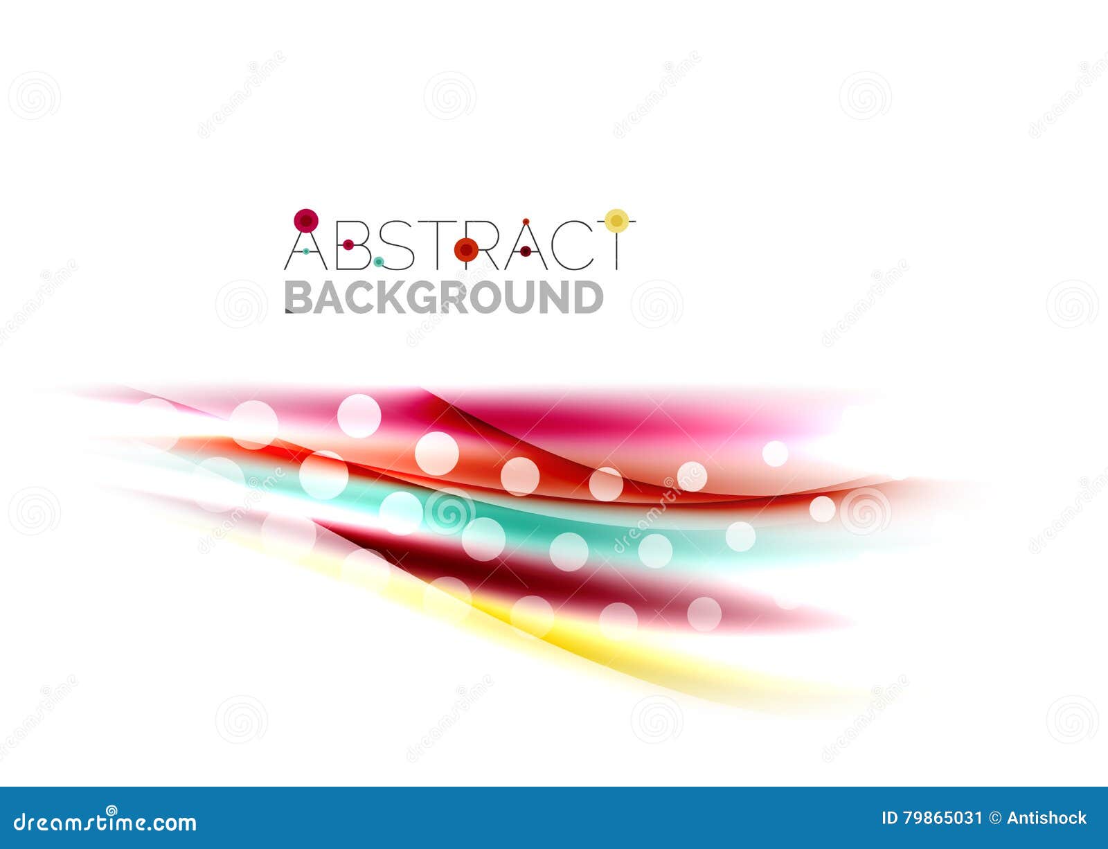 Blurred Color Waves, Lines. Vector Abstract Background Template Stock ...