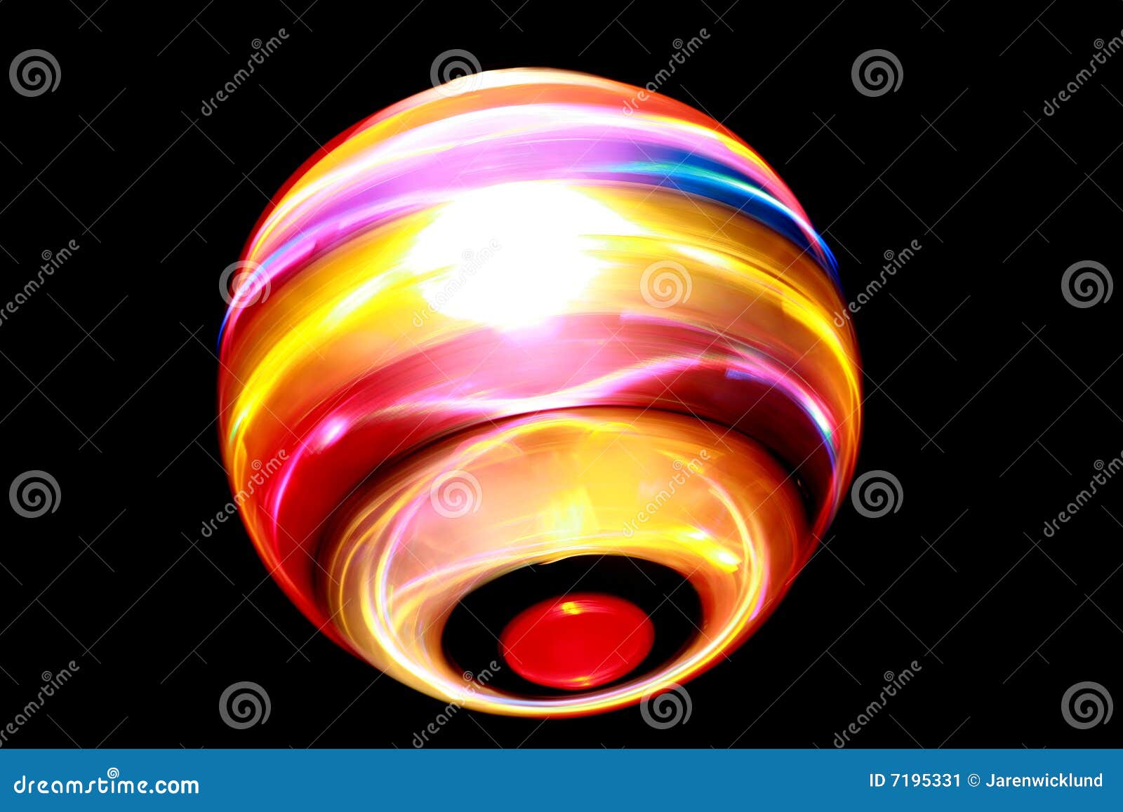 Blurred Colorful Ball of Light Spinning Stock Image - Image of blurred ...