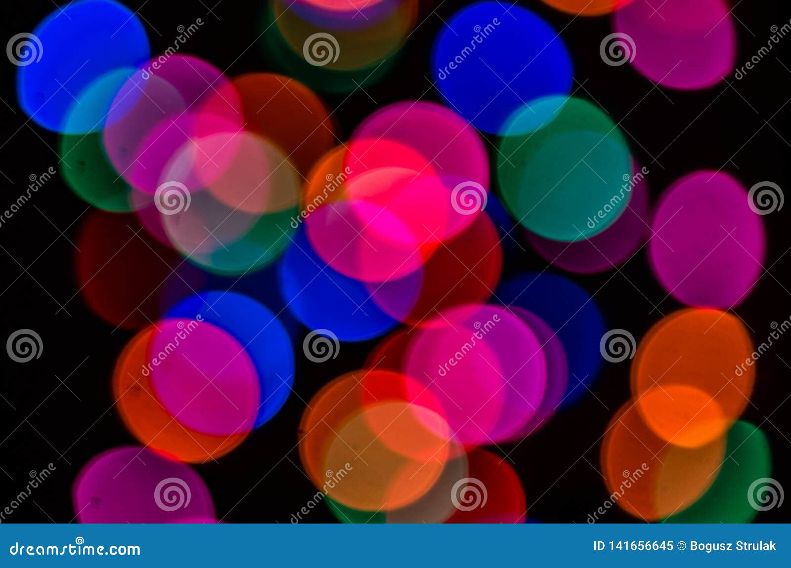 Blurred Colorful and Bright Lights, Beautiful Bokeh Stock Image - Image ...