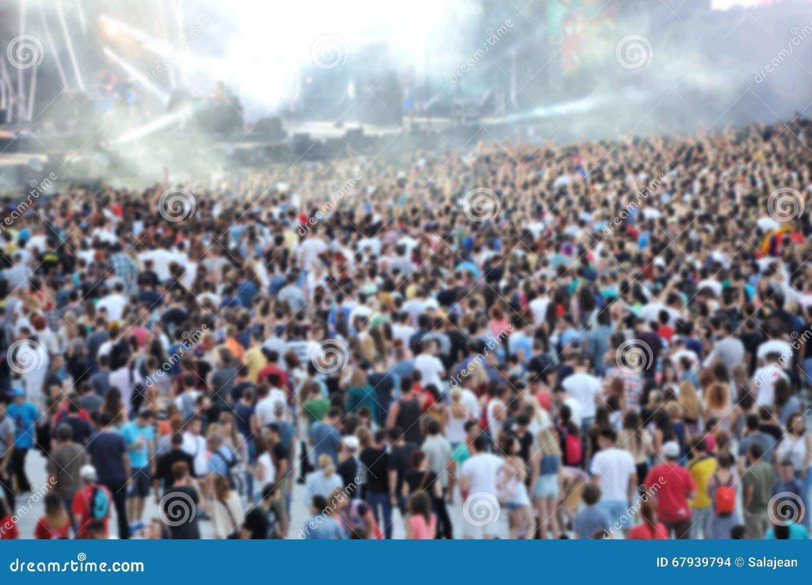 Blurred Crowd of People Partying Stock Photo - Image of music, concert ...