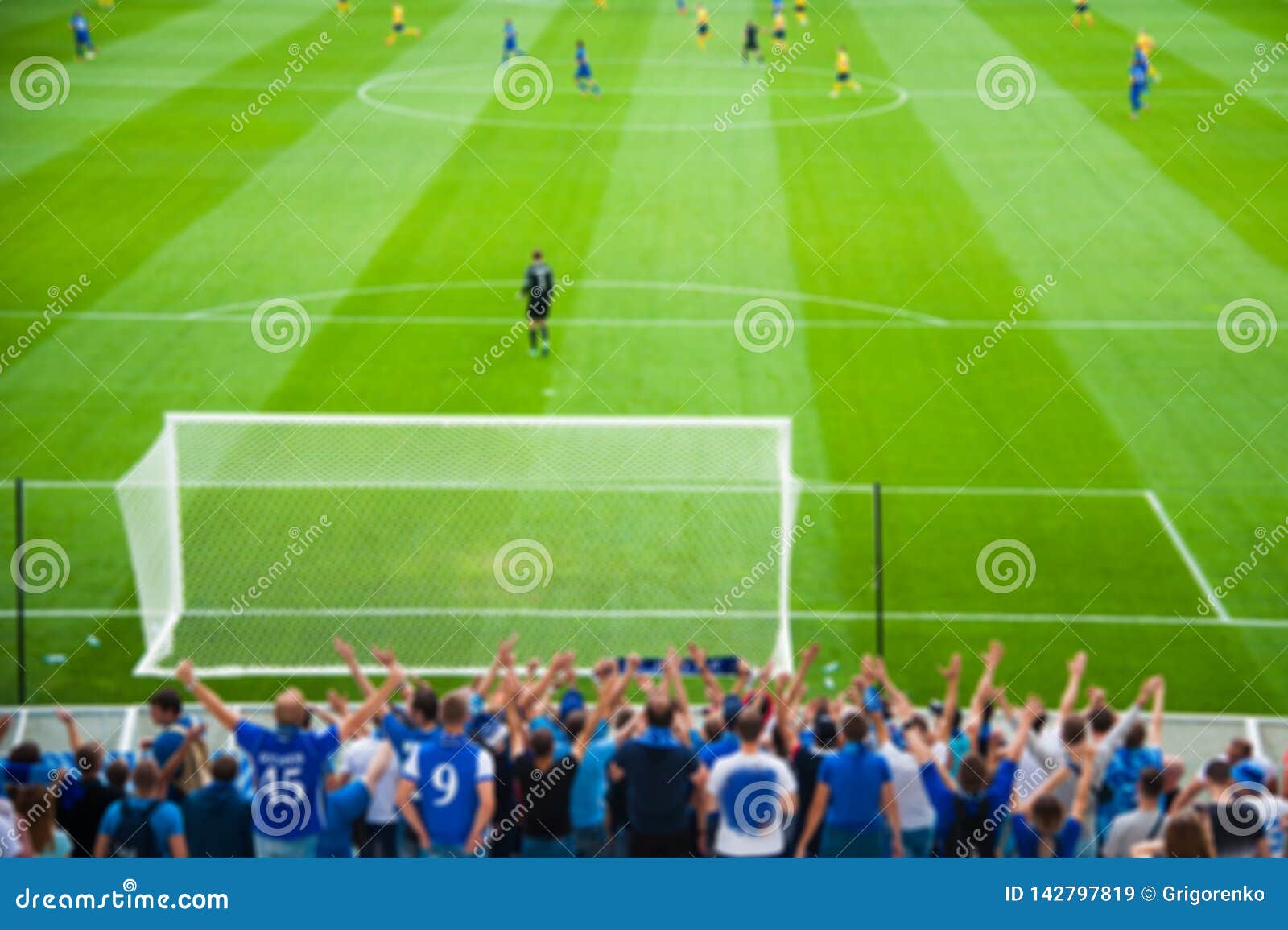 Blurred Crowd of Spectators on a Stadium Editorial Stock Image - Image ...