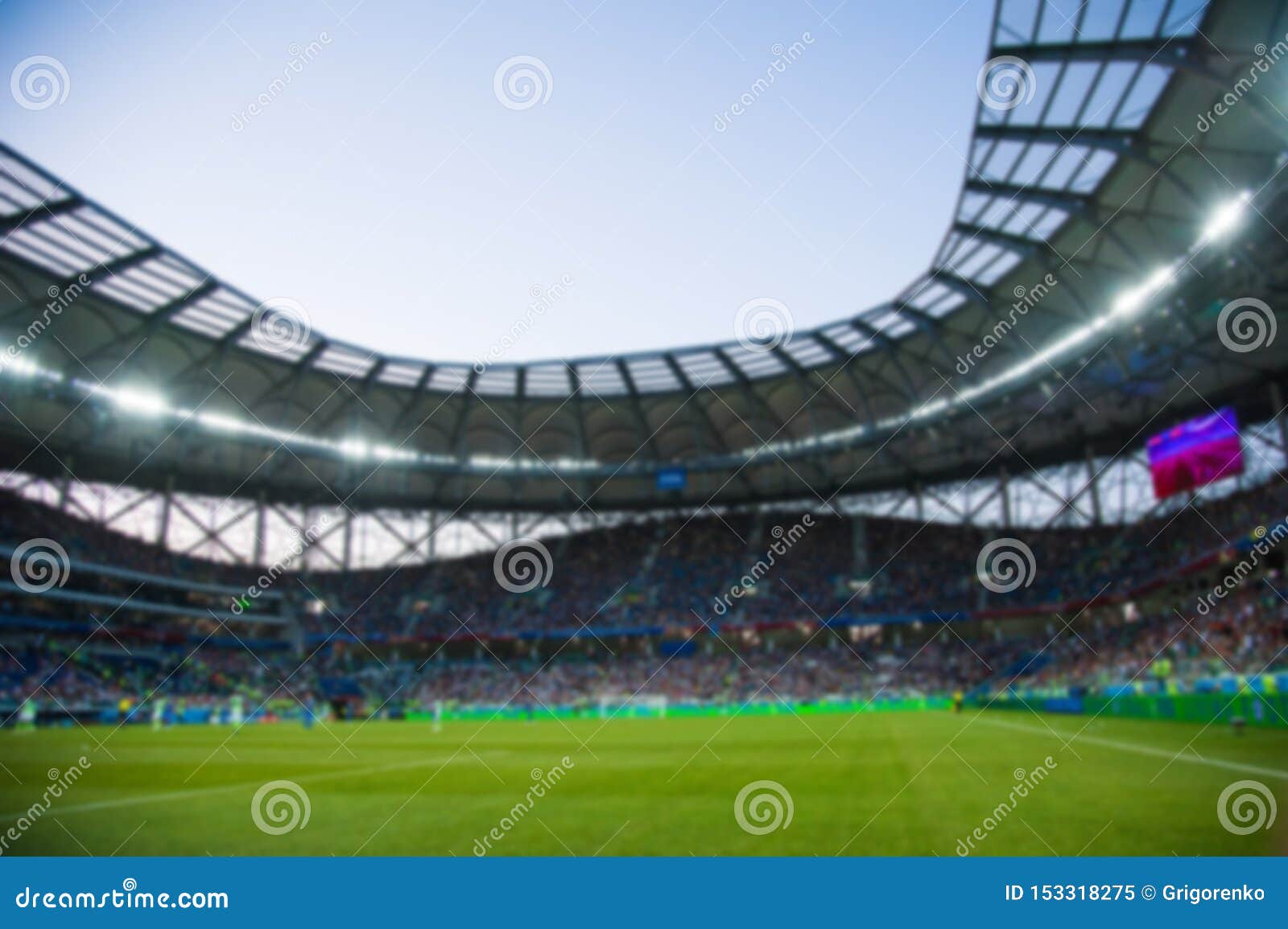 Blurred Crowd of Spectators on a Stadium Stock Image - Image of people ...