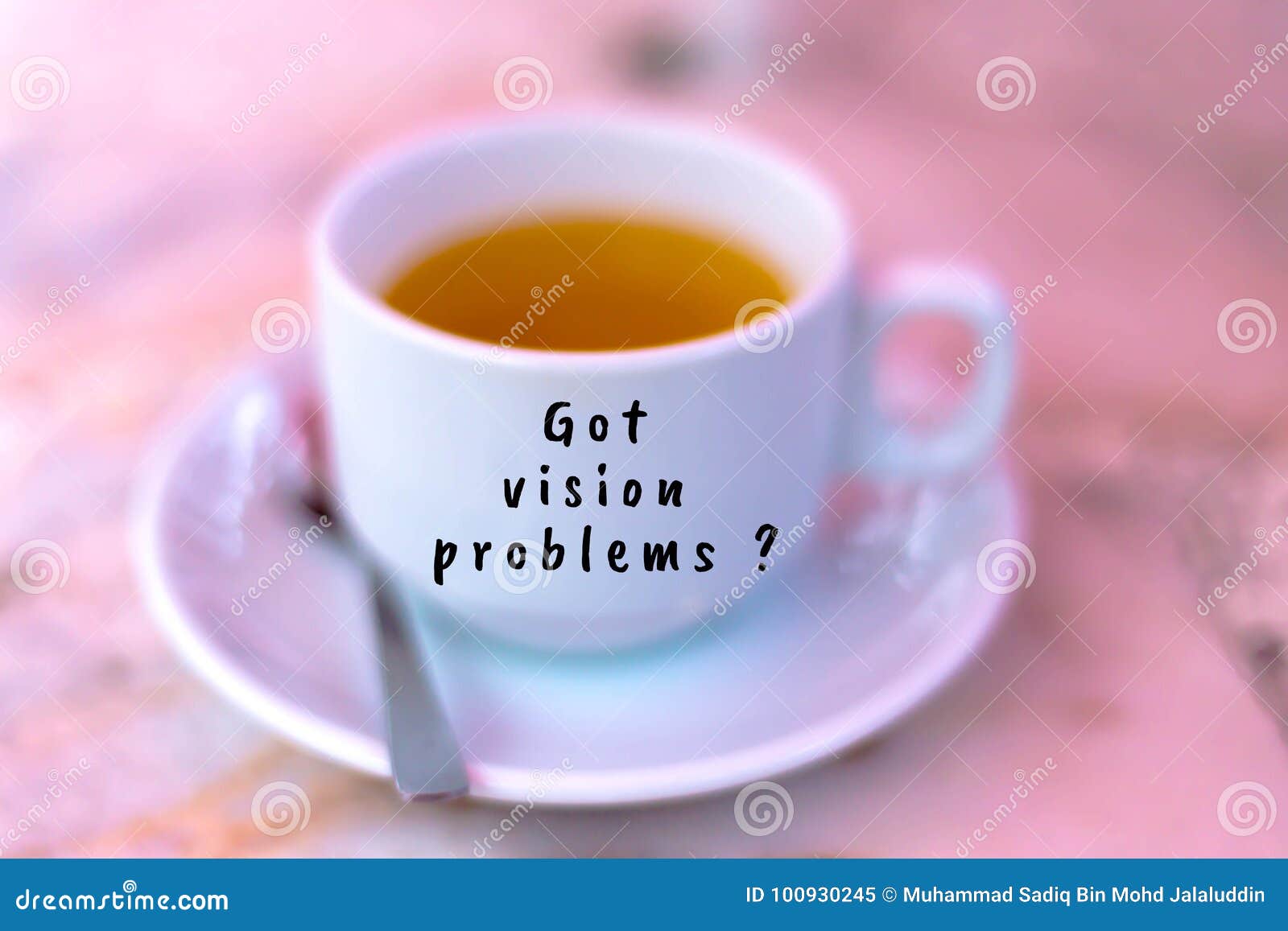 Vision Problems Concept. Office Worker Character Suffering Of Lazy Eye ...