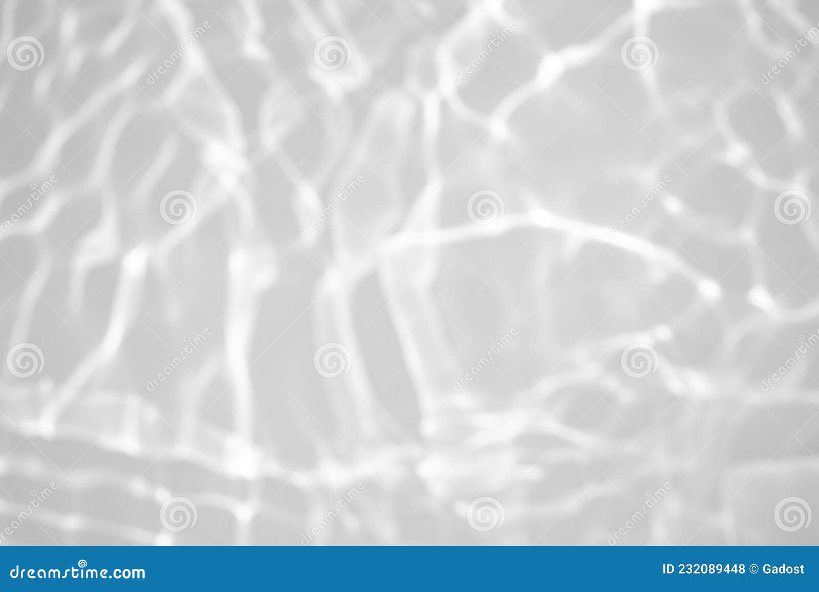 Blurred Shadow and Light Caustic Effect on a White Wall Stock Photo ...