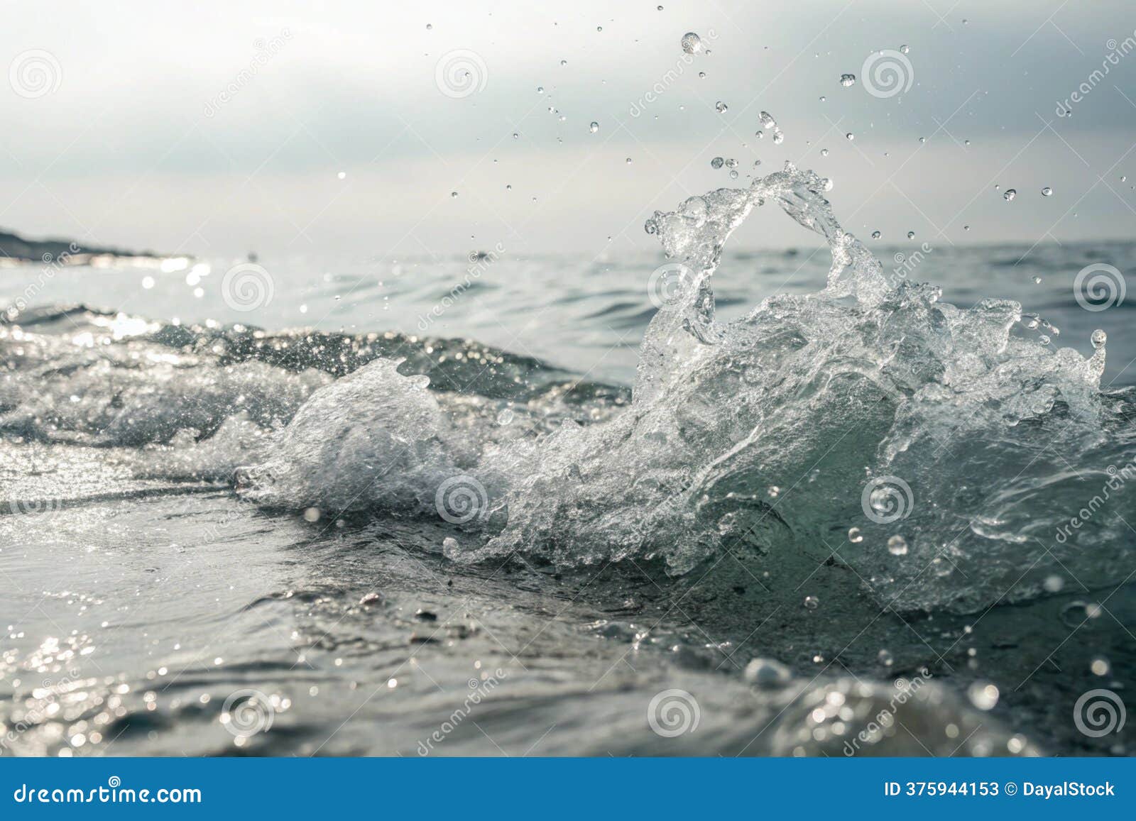 Desaturated Transparent Clear Calm Water Surface Texture Royalty-Free ...