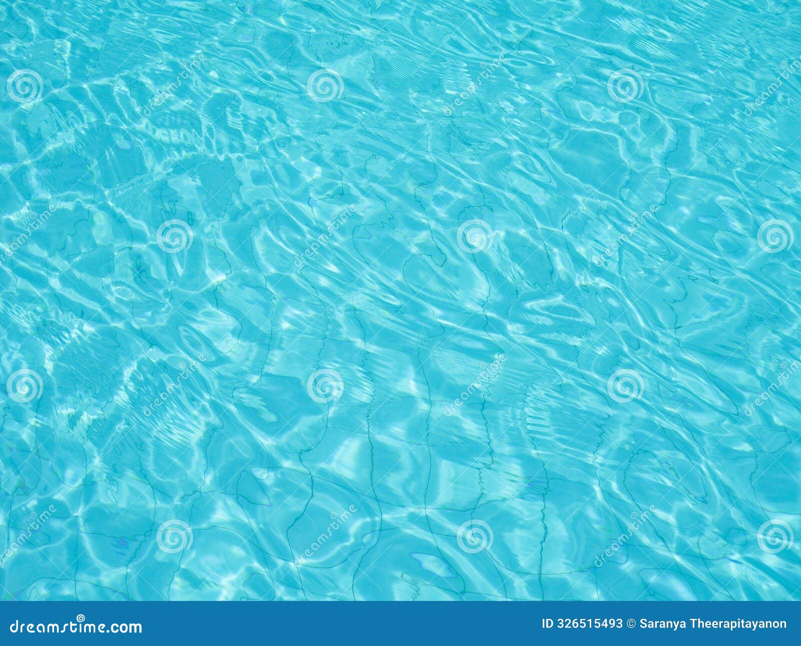Blurred Distortion of Tiles on Surface Water Stock Image - Image of ...