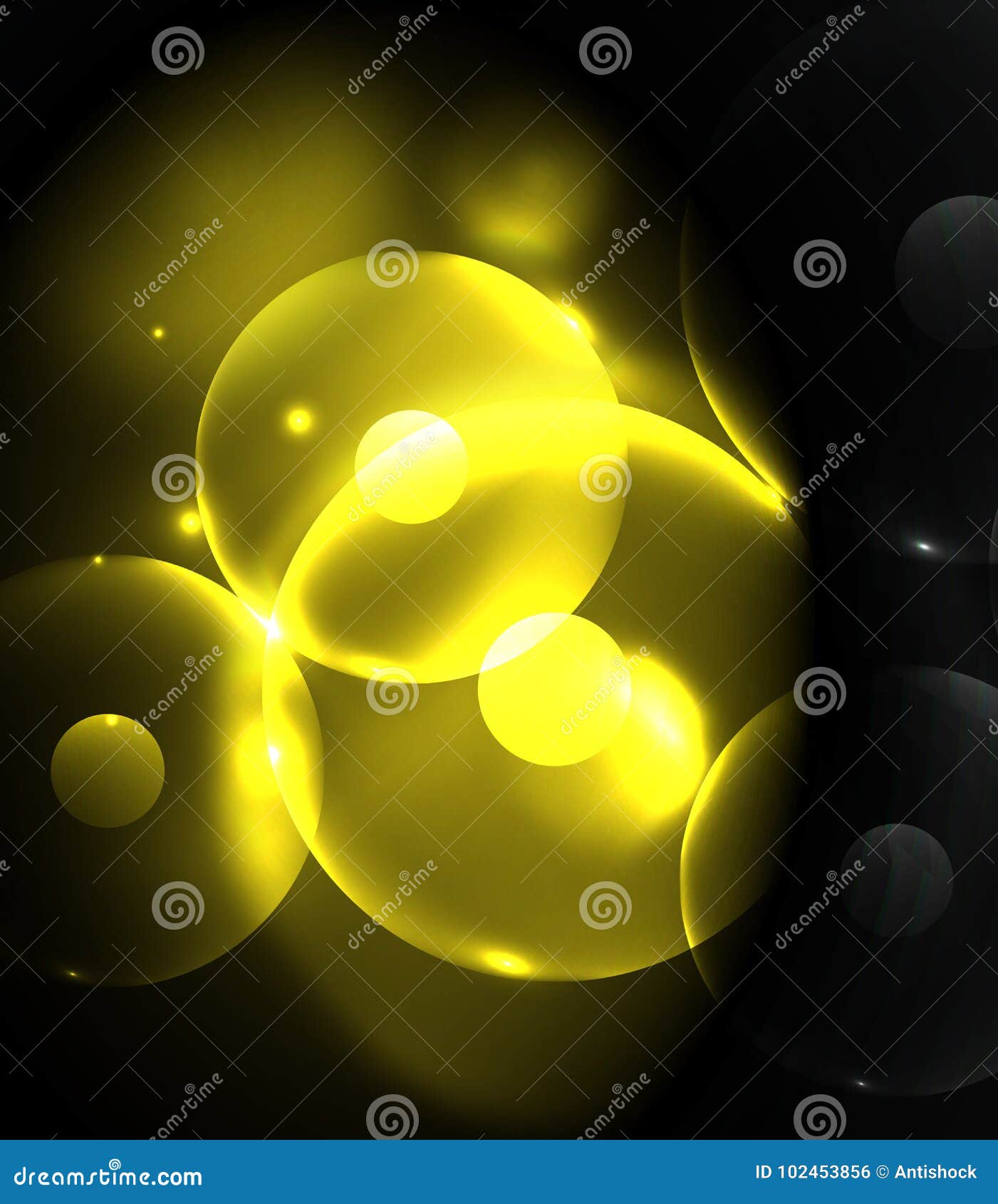 Blurred Glowing Circles, Digital Abstract Background Stock Vector ... Blurred Glowing Circles, Digital Abstract Background Stock Vector ...