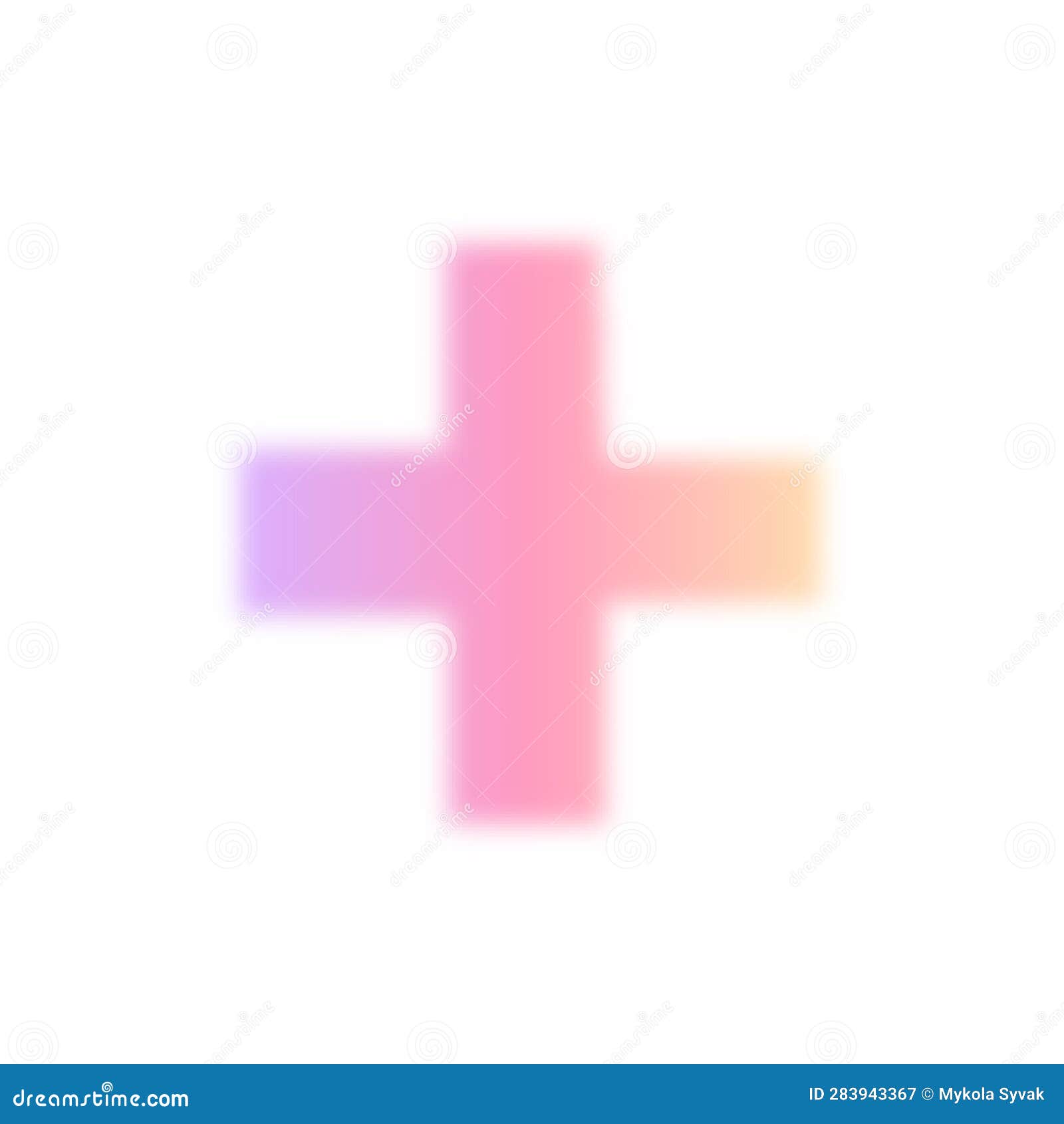 Blurred Gradient Cross stock vector. Illustration of graphic - 283943367