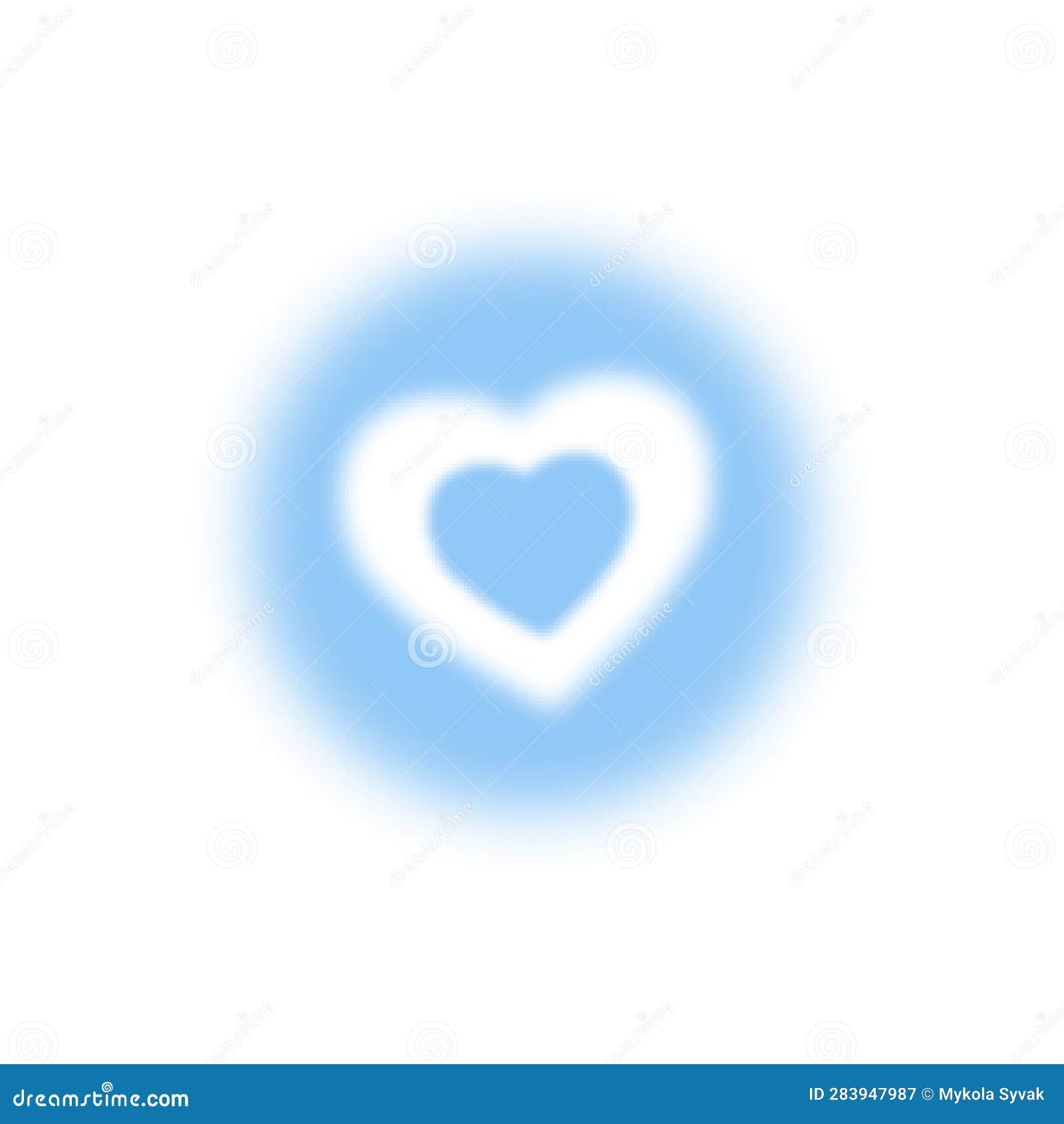 Blurred Gradient Heart stock vector. Illustration of modern - 283947987