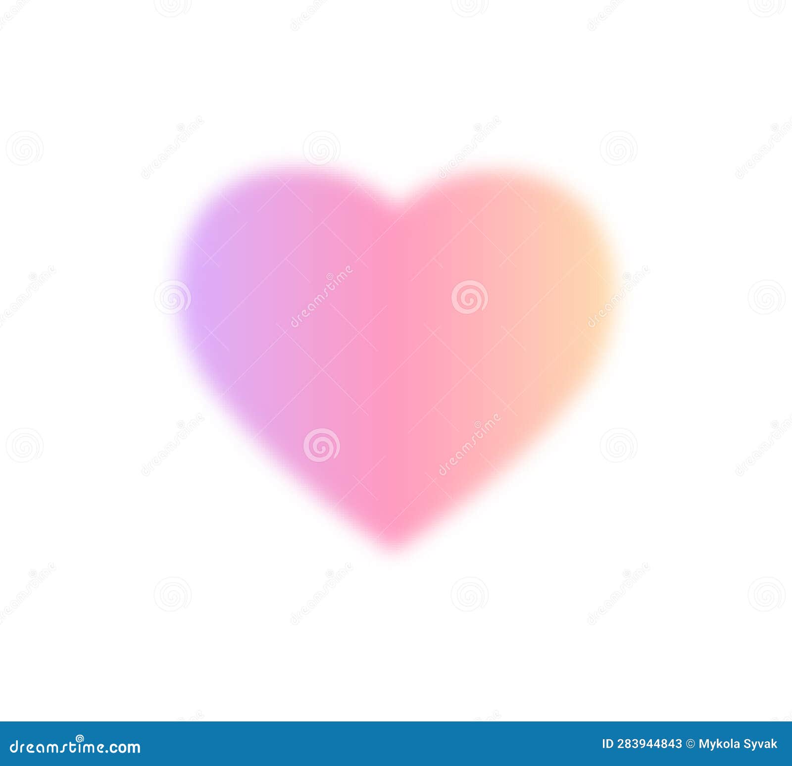 Blurred Gradient Heart stock vector. Illustration of modern - 283944843