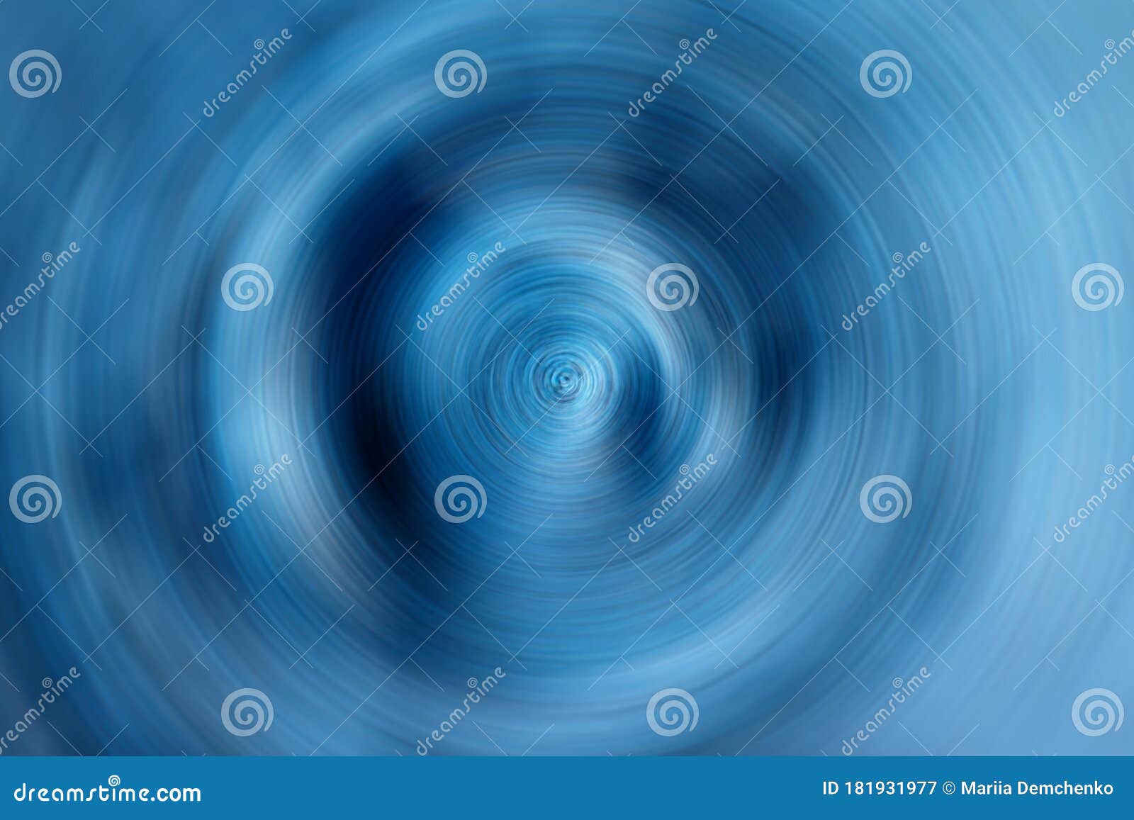 Blurred Gradient Radial Motion Classic Blue Background. Mixed Circular ...