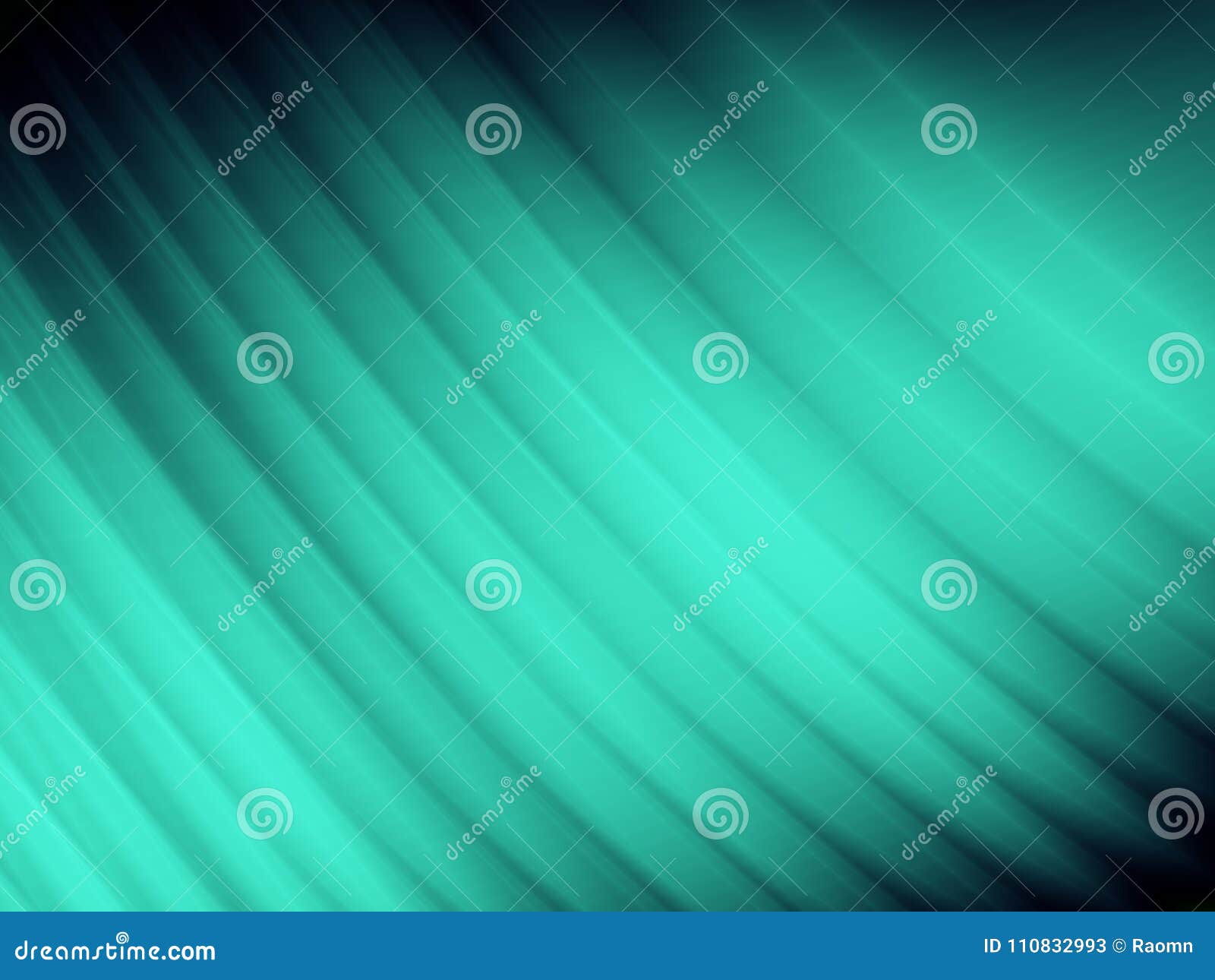 Green Curtain Abstract Depth Design Stock Illustration - Illustration ...