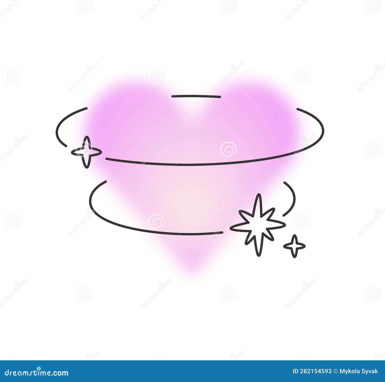 Blurred Heart Shape with Lines Stock Vector - Illustration of blur ...