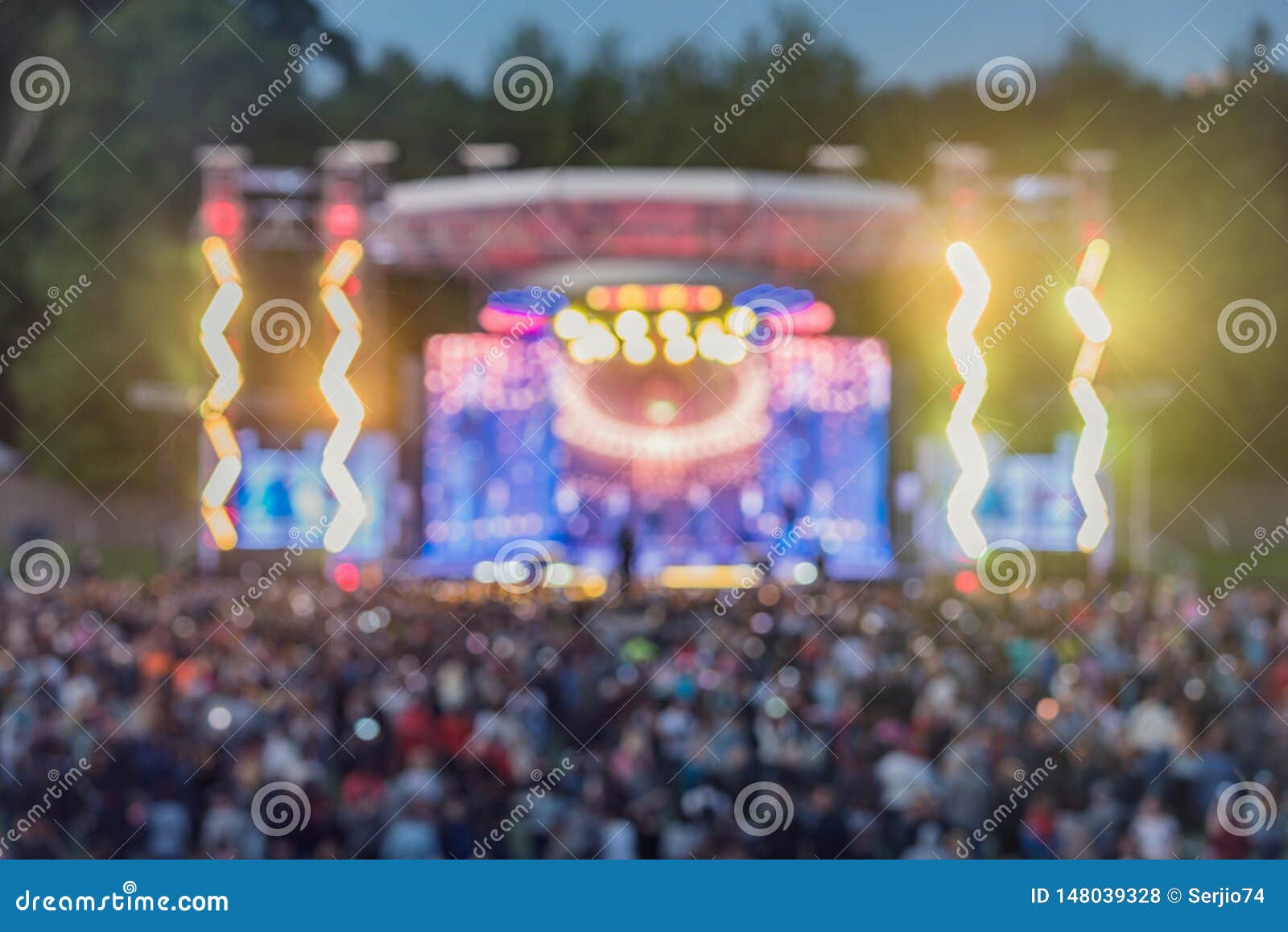 Blurred Image of the Stage. Stock Photo - Image of happiness, happy ...